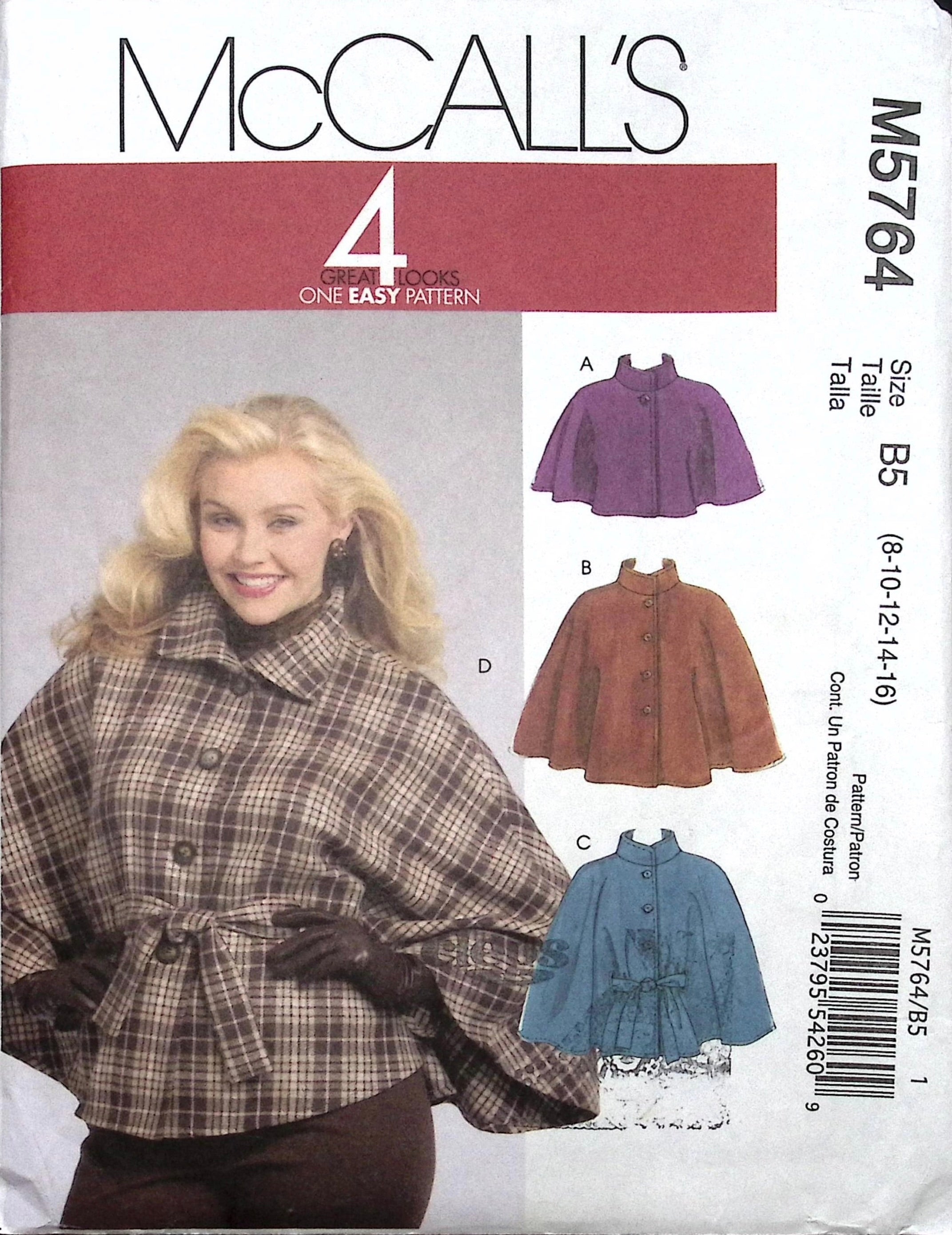 Sewing Pattern Mccalls M5764 Vintage Stitch Australia