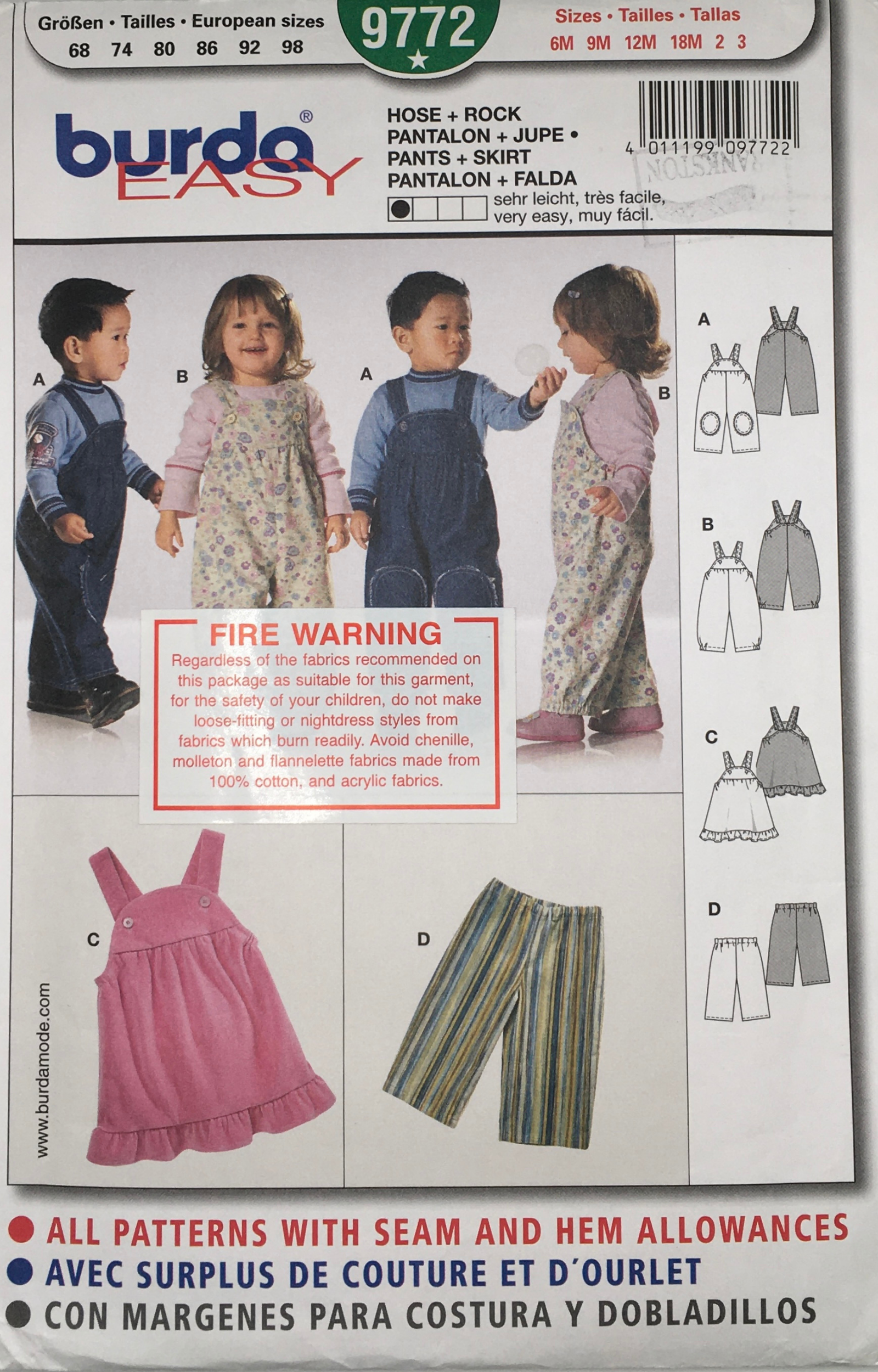 Sewing Pattern: Burda 9772 – Vintage Stitch Australia