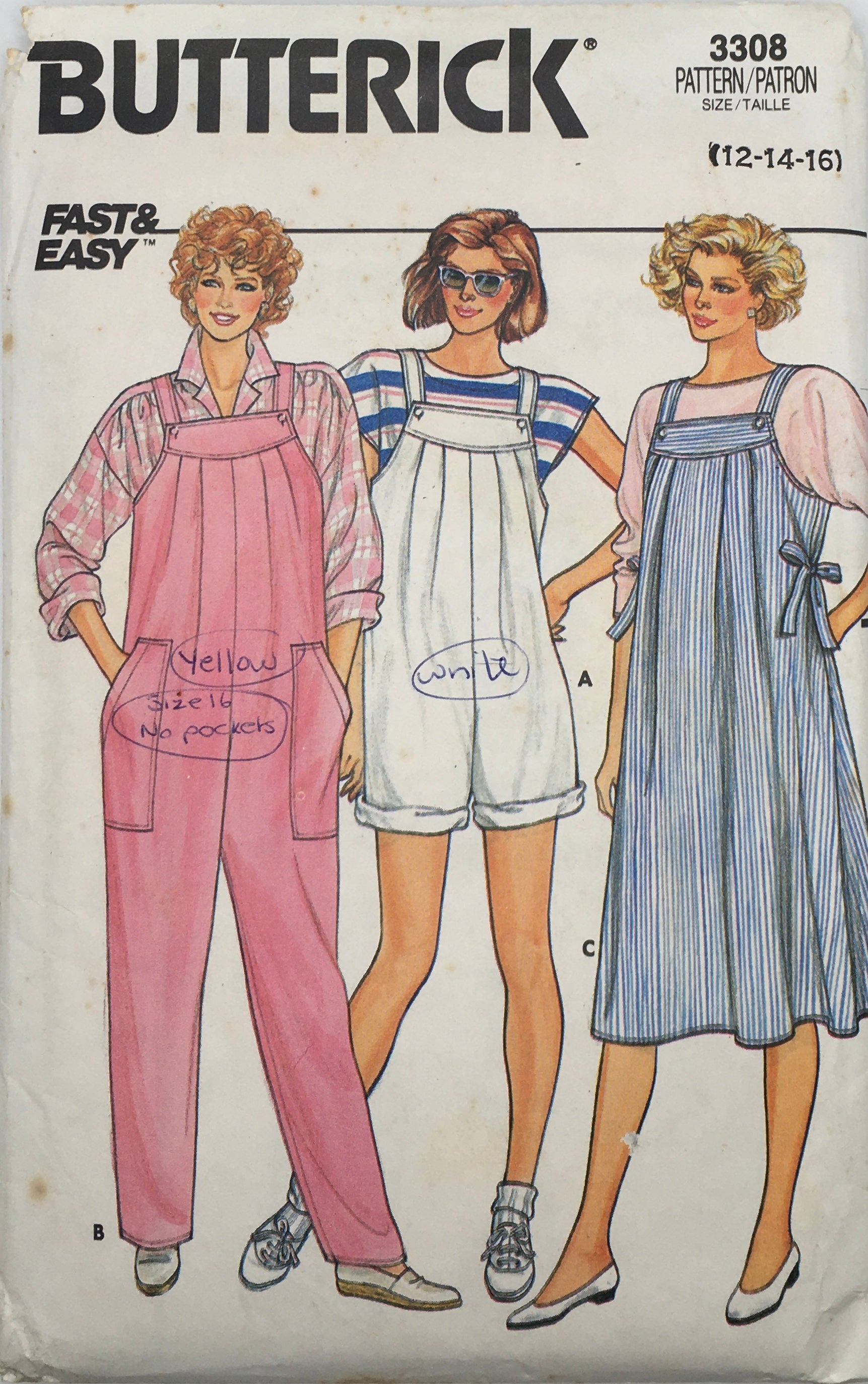 1985 Vintage Sewing Pattern: Butterick 3308 – Vintage Stitch Australia