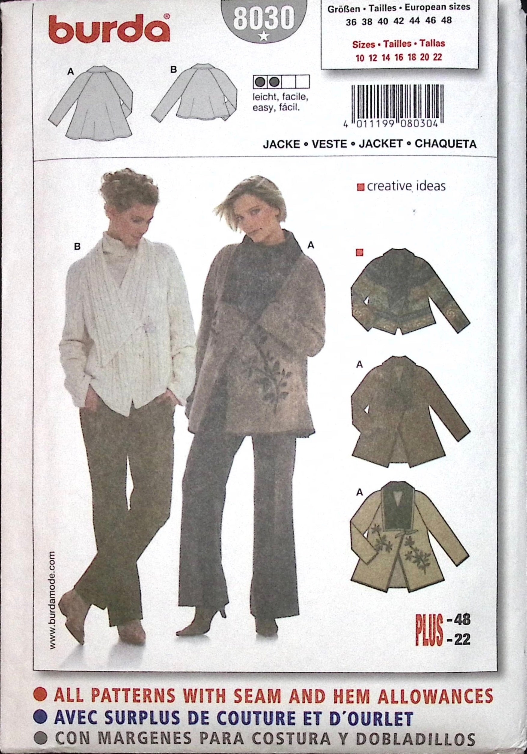 Sewing Pattern: Burda 8030 – Vintage Stitch Australia
