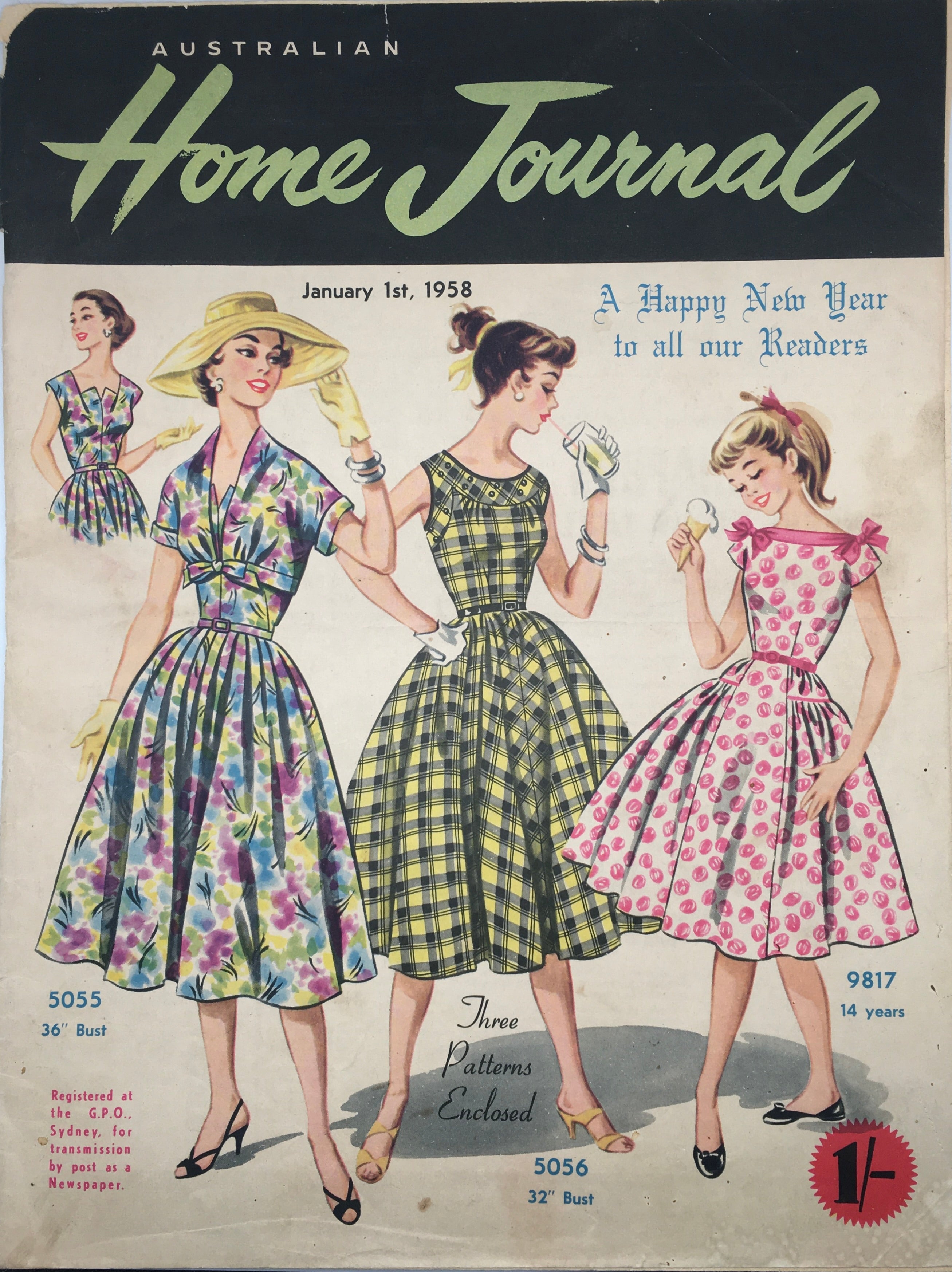 1958 Vintage Magazine: Australian Home Journal – Vintage Stitch Australia