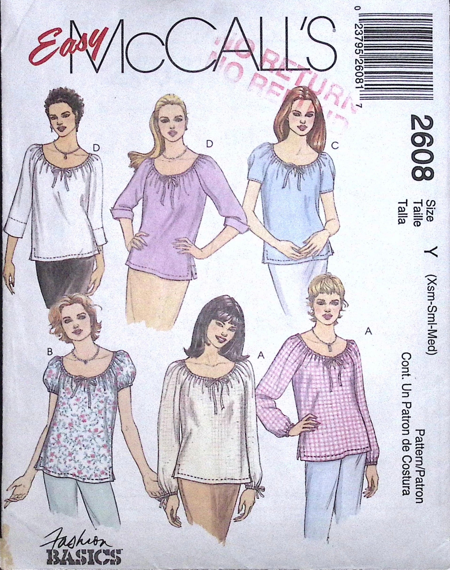 Sewing Pattern: McCalls 2608 – Vintage Stitch Australia