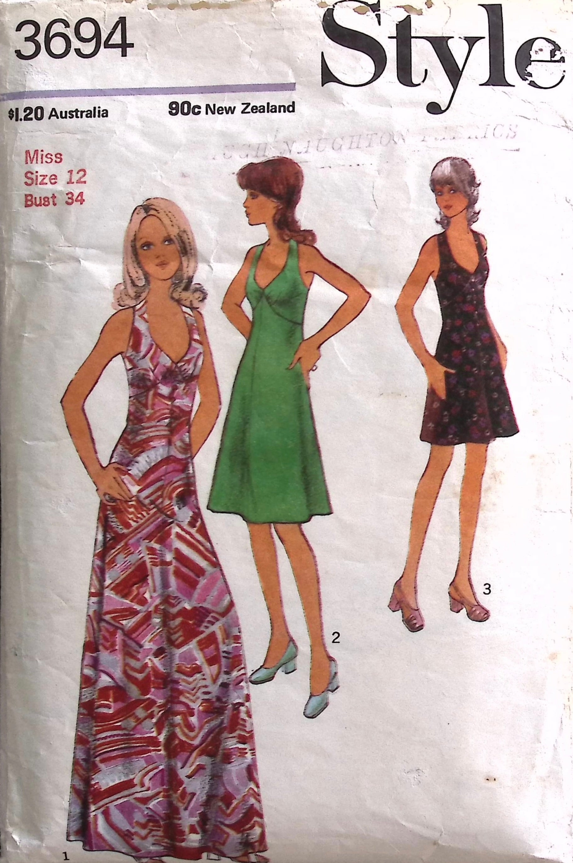 Vintage Sewing Pattern: Style 3694 – Vintage Stitch Australia