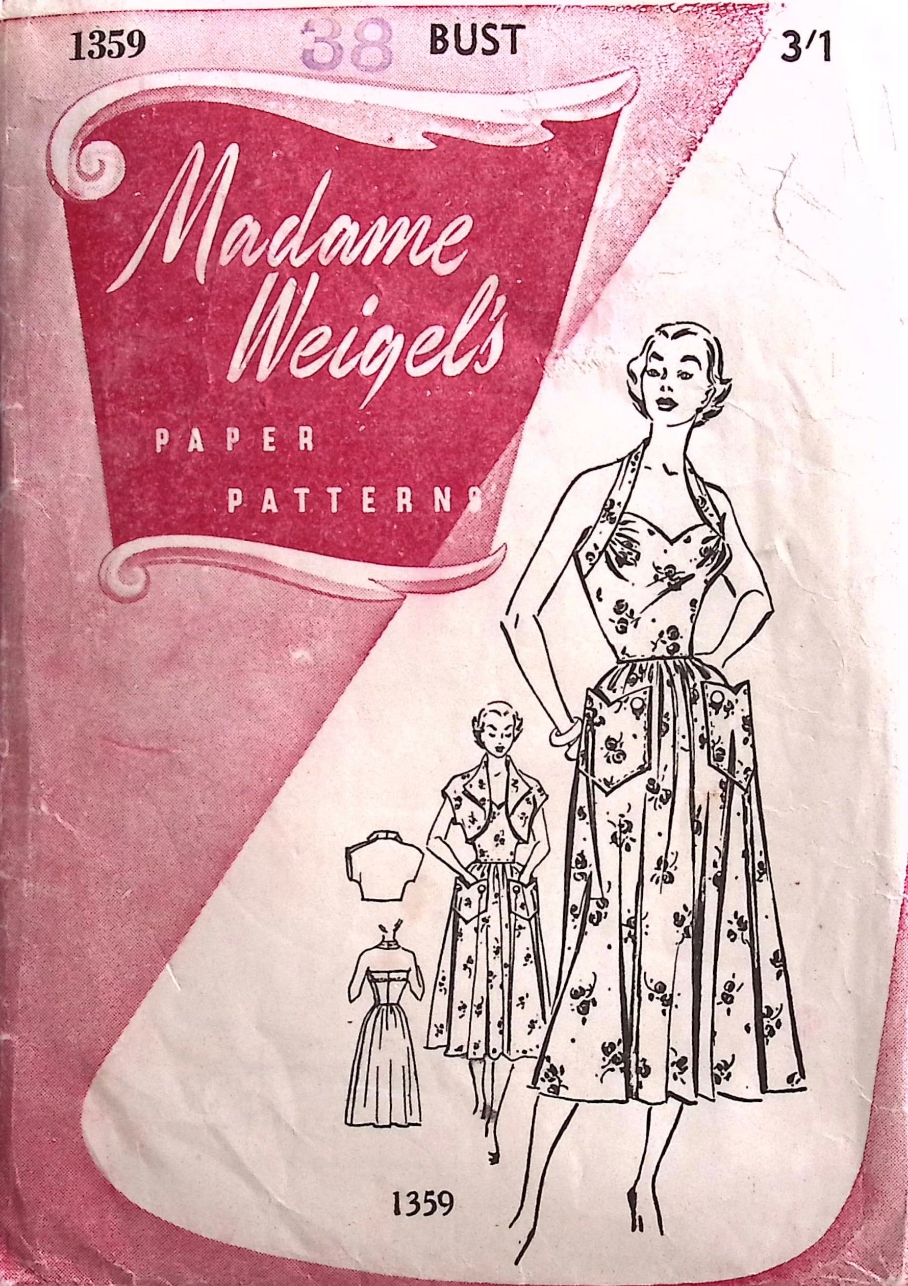 Vintage Sewing Pattern: Madame Weigel's 1359 – Vintage Stitch Australia