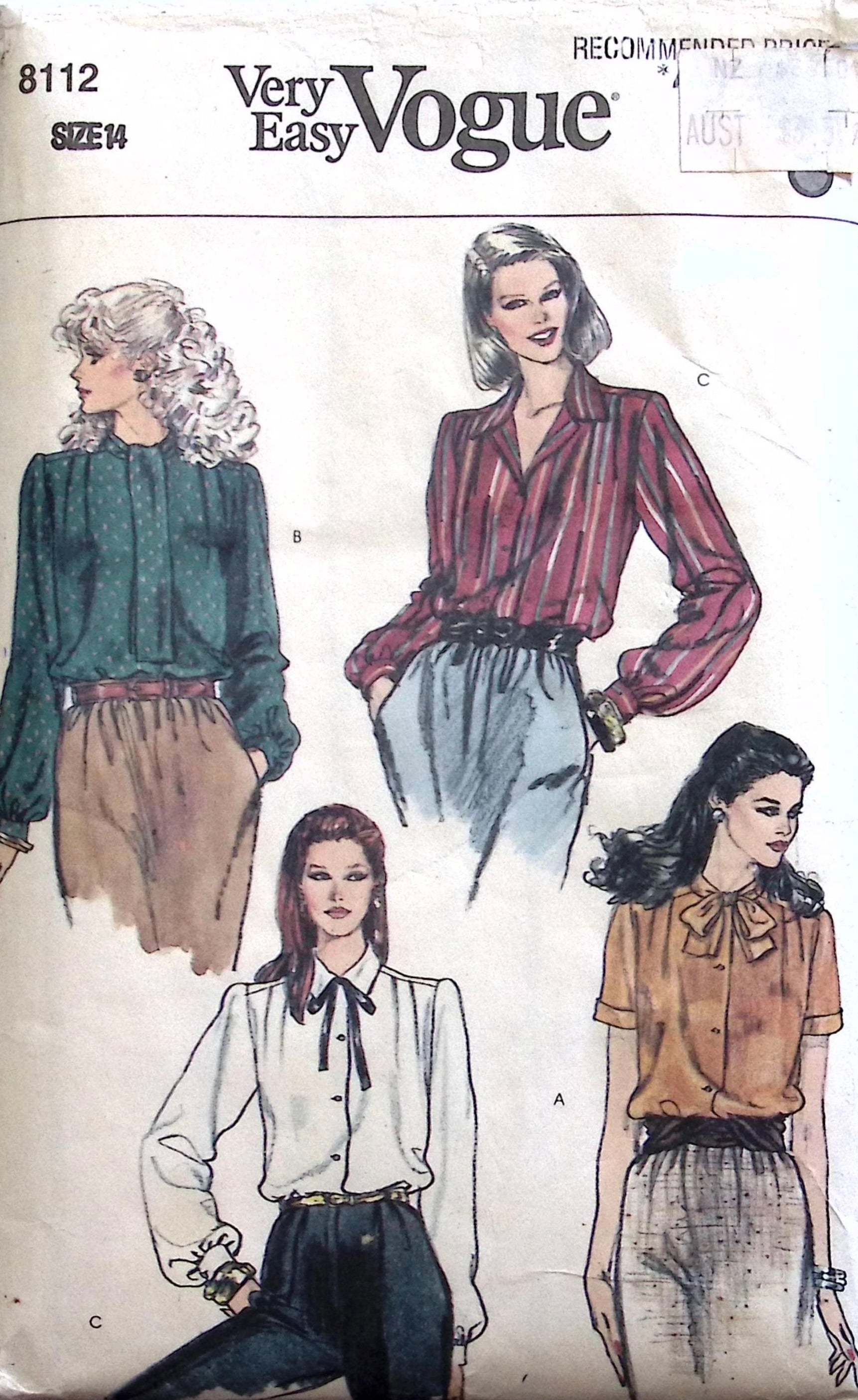 Vintage Sewing Pattern: Vogue 8112 – Vintage Stitch Australia