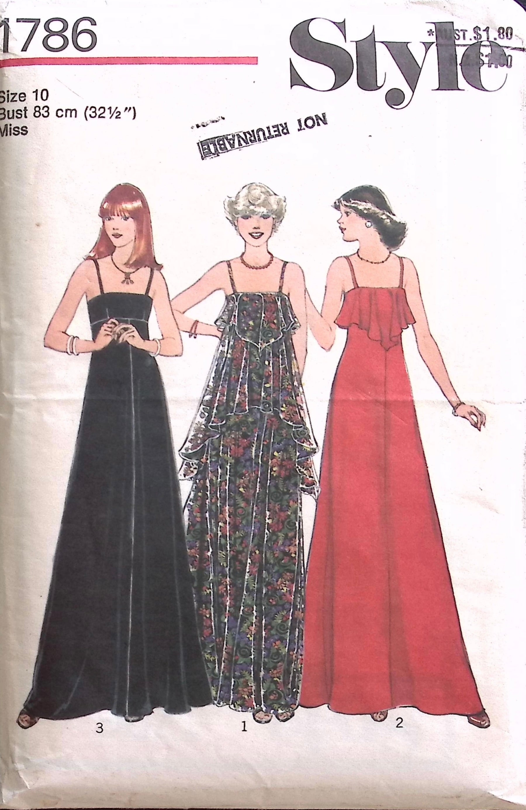 Vintage Sewing Pattern: Style 1786 – Vintage Stitch Australia
