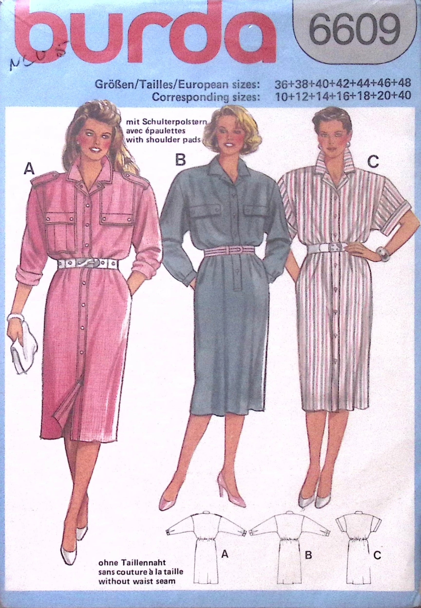 Vintage Sewing Pattern: Burda 6609 – Vintage Stitch Australia