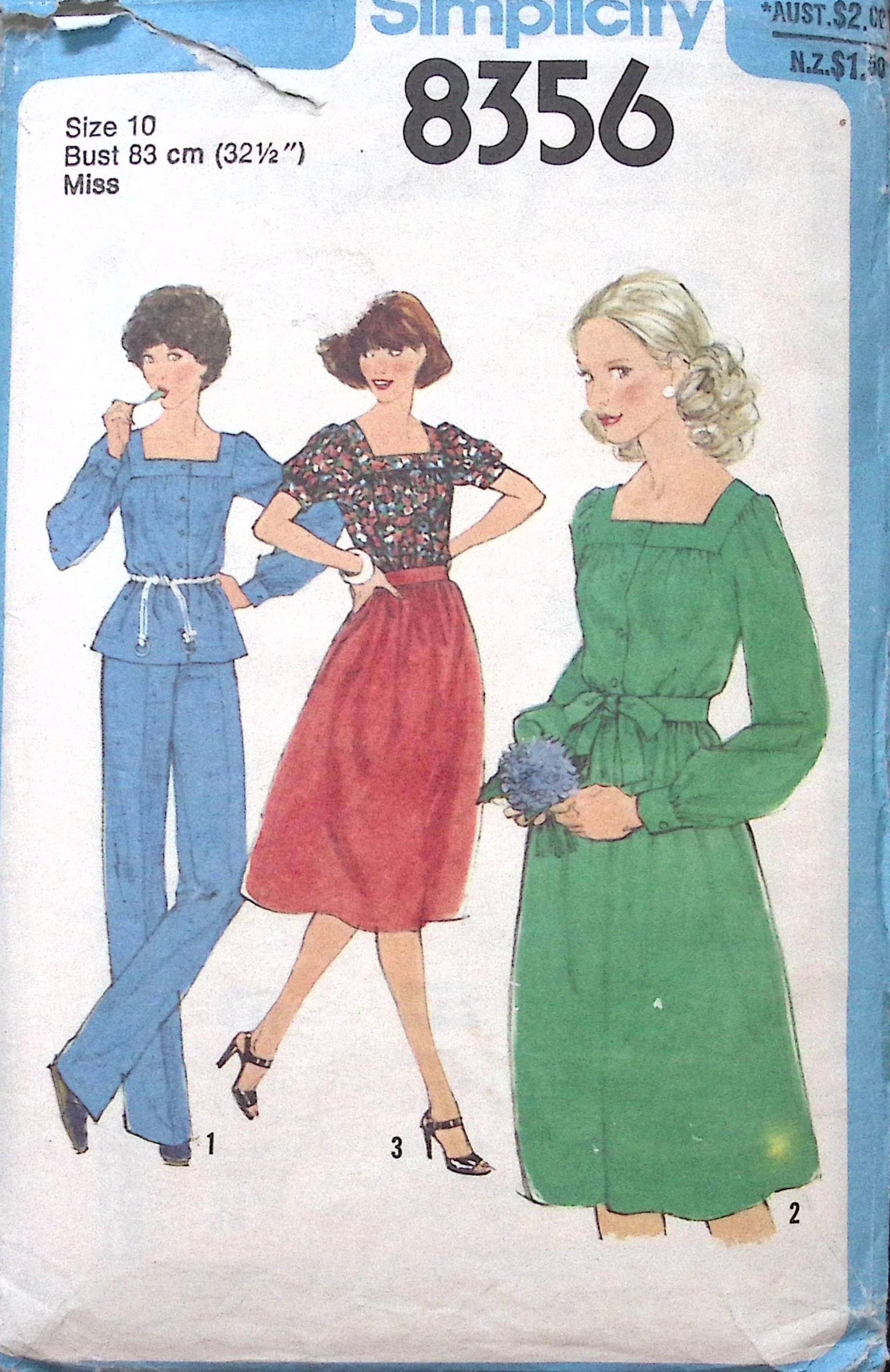 Vintage Sewing Pattern: Simplicity 8356 – Vintage Stitch Australia