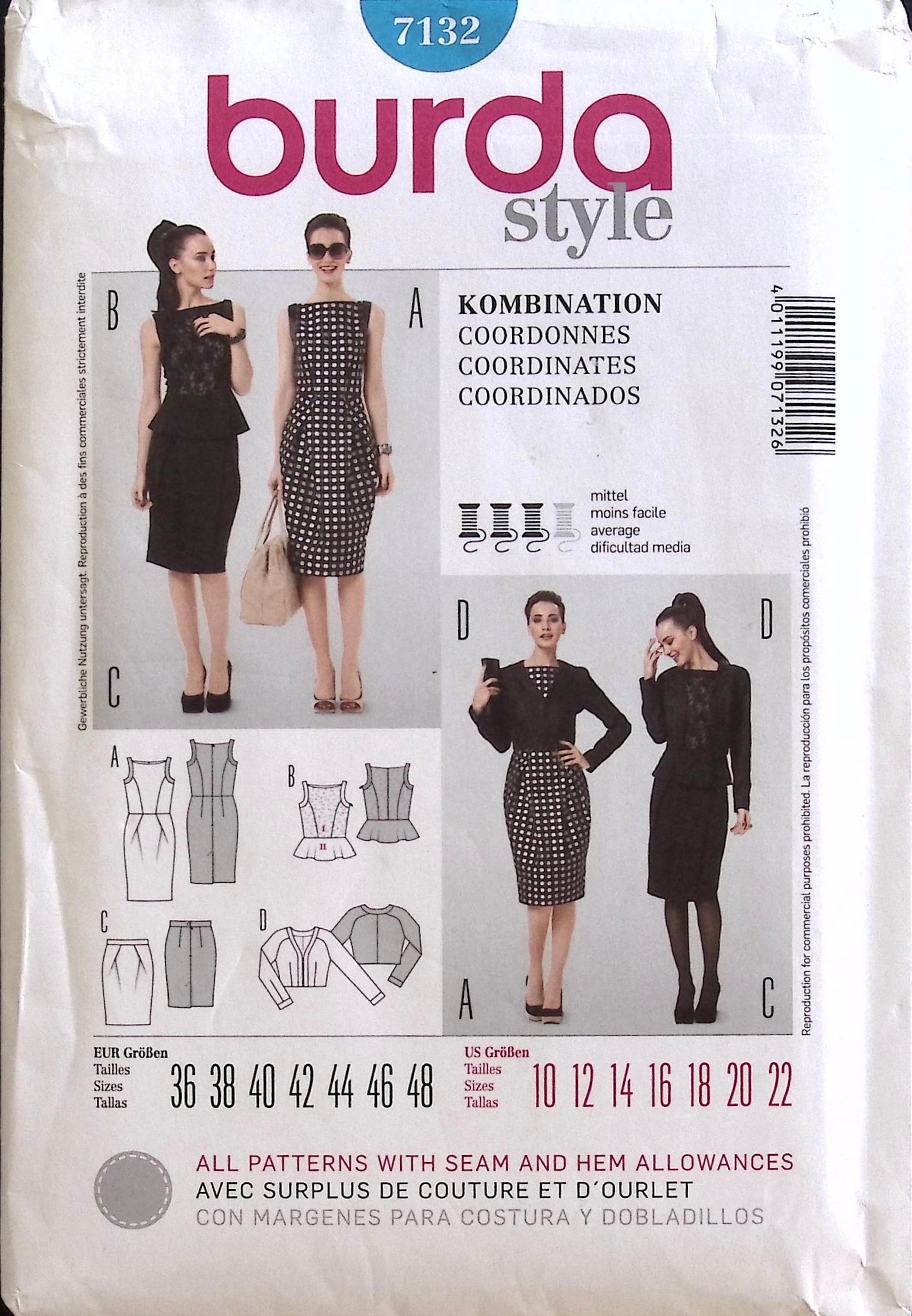 Sewing Pattern: Burda 7132 – Vintage Stitch Australia
