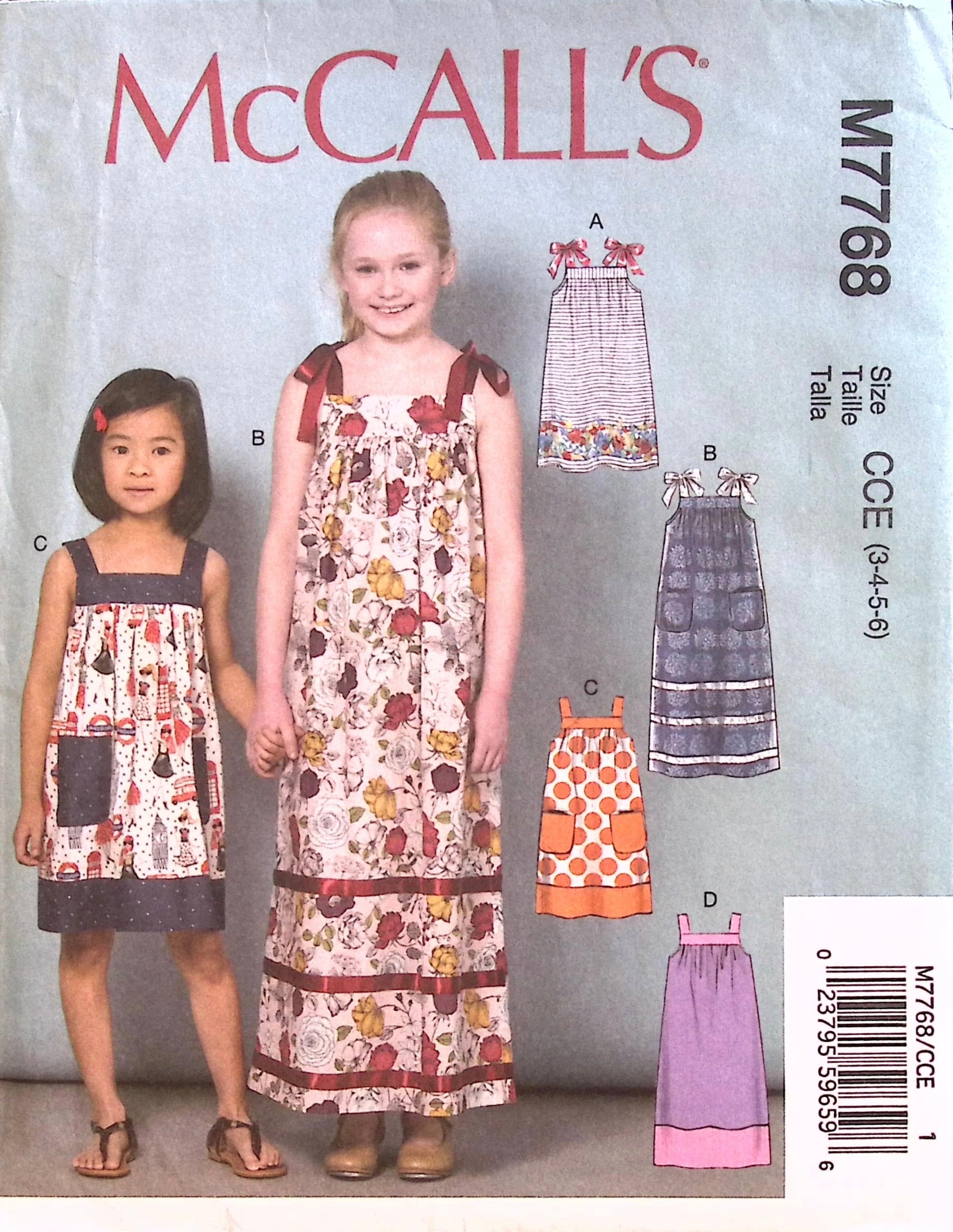 Sewing Pattern: McCalls M7768 – Vintage Stitch Australia