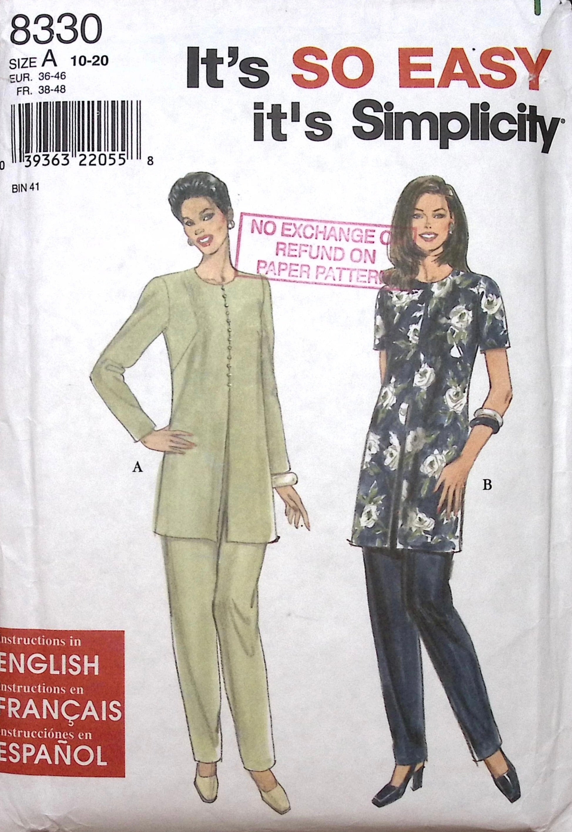 Vintage Sewing Pattern: Simplicity 8330 – Vintage Stitch Australia