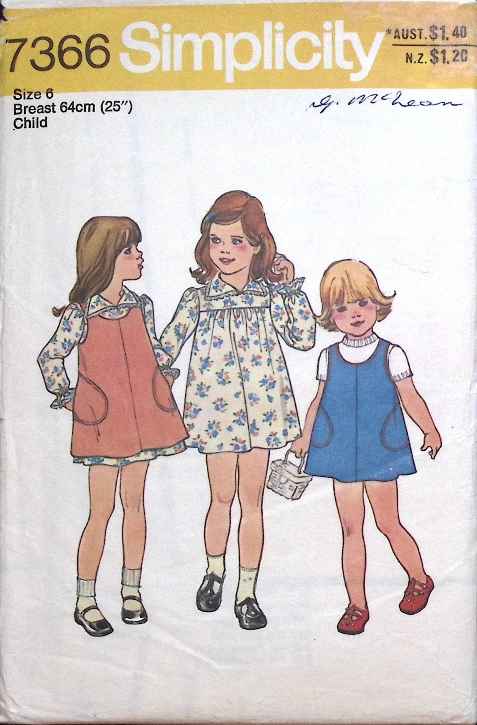 Vintage Sewing Pattern: Simplicity 7366 – Vintage Stitch Australia