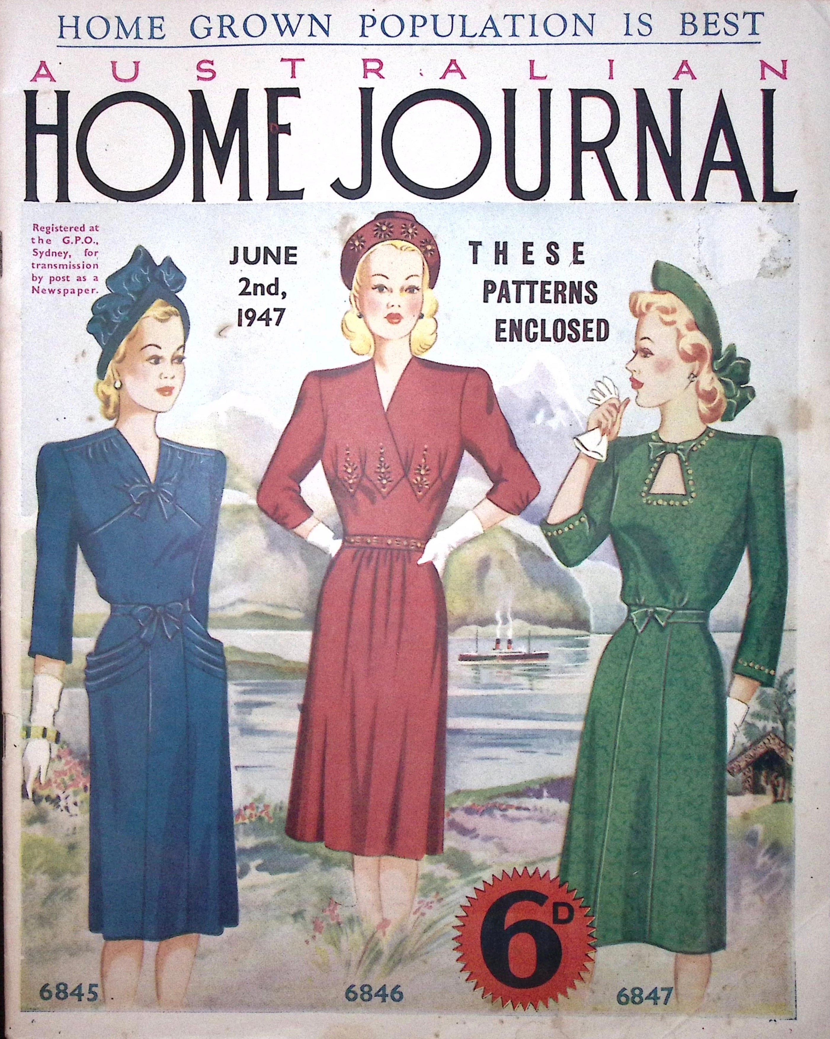 Australian Home Journal Magazine:June 2nd 1947 – Vintage Stitch Australia