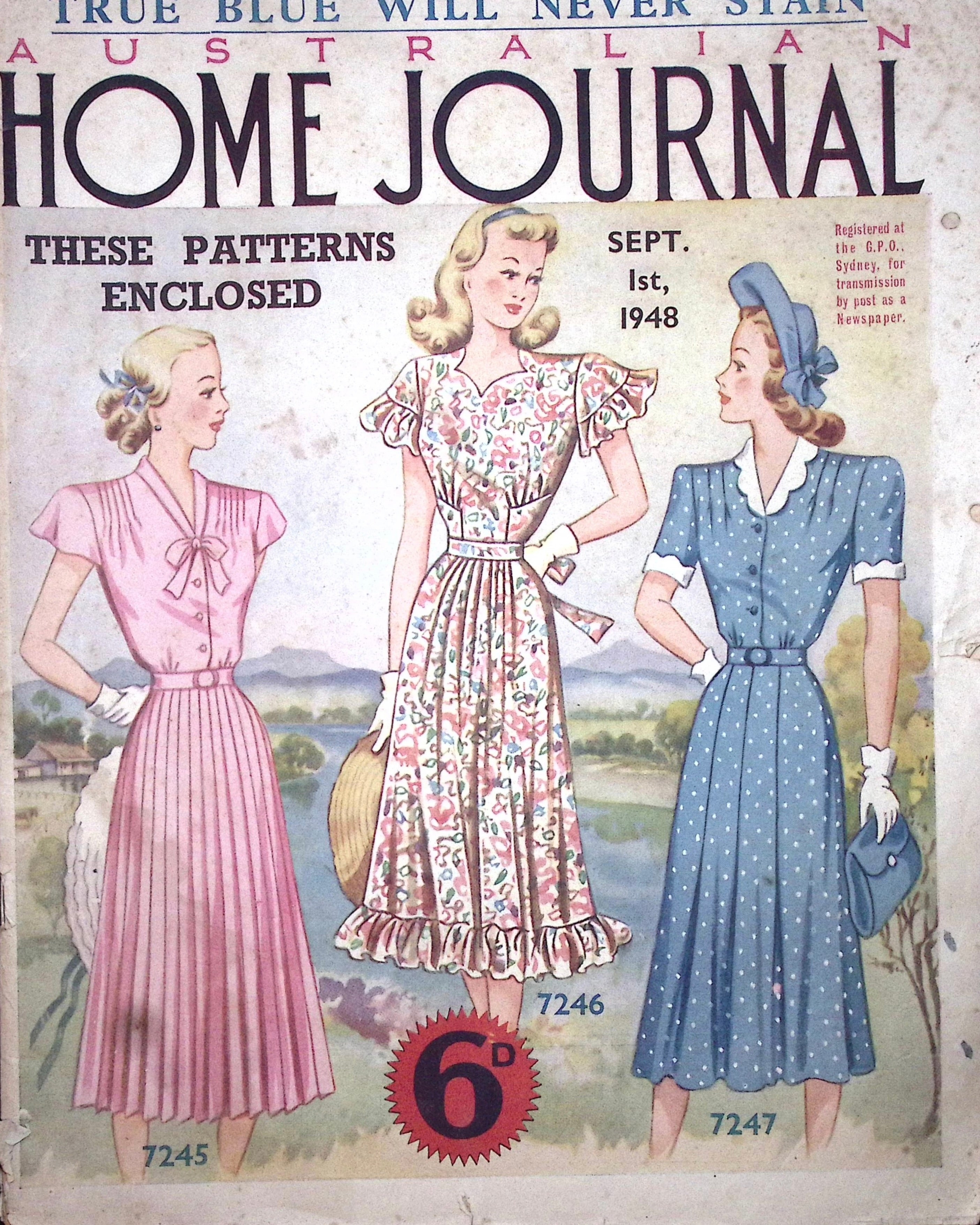 Australian Home Journal Magazine:September 1st 1948 – Vintage Stitch ...