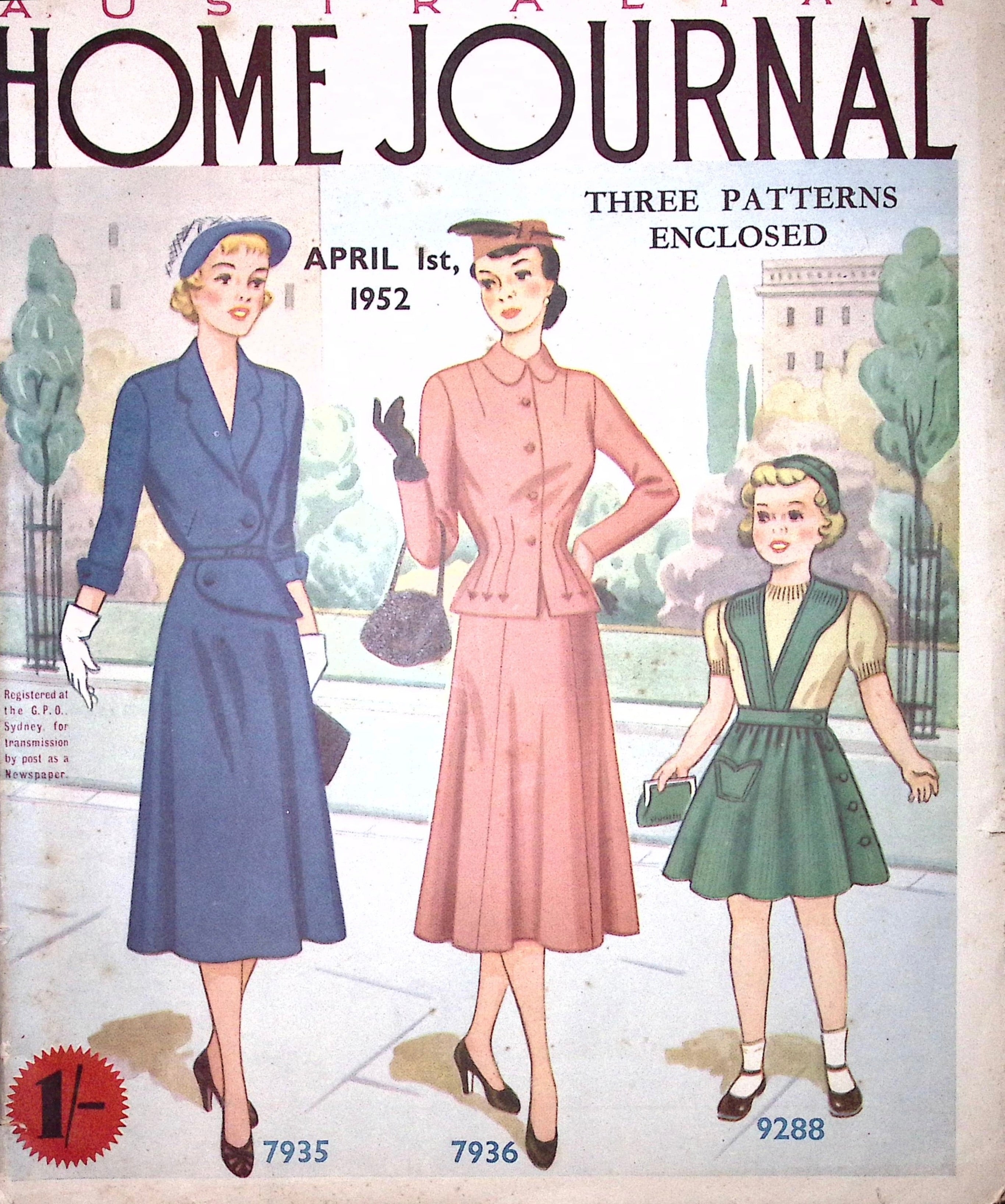 Australian Home Journal Magazine: April 1st 1952 – Vintage Stitch Australia