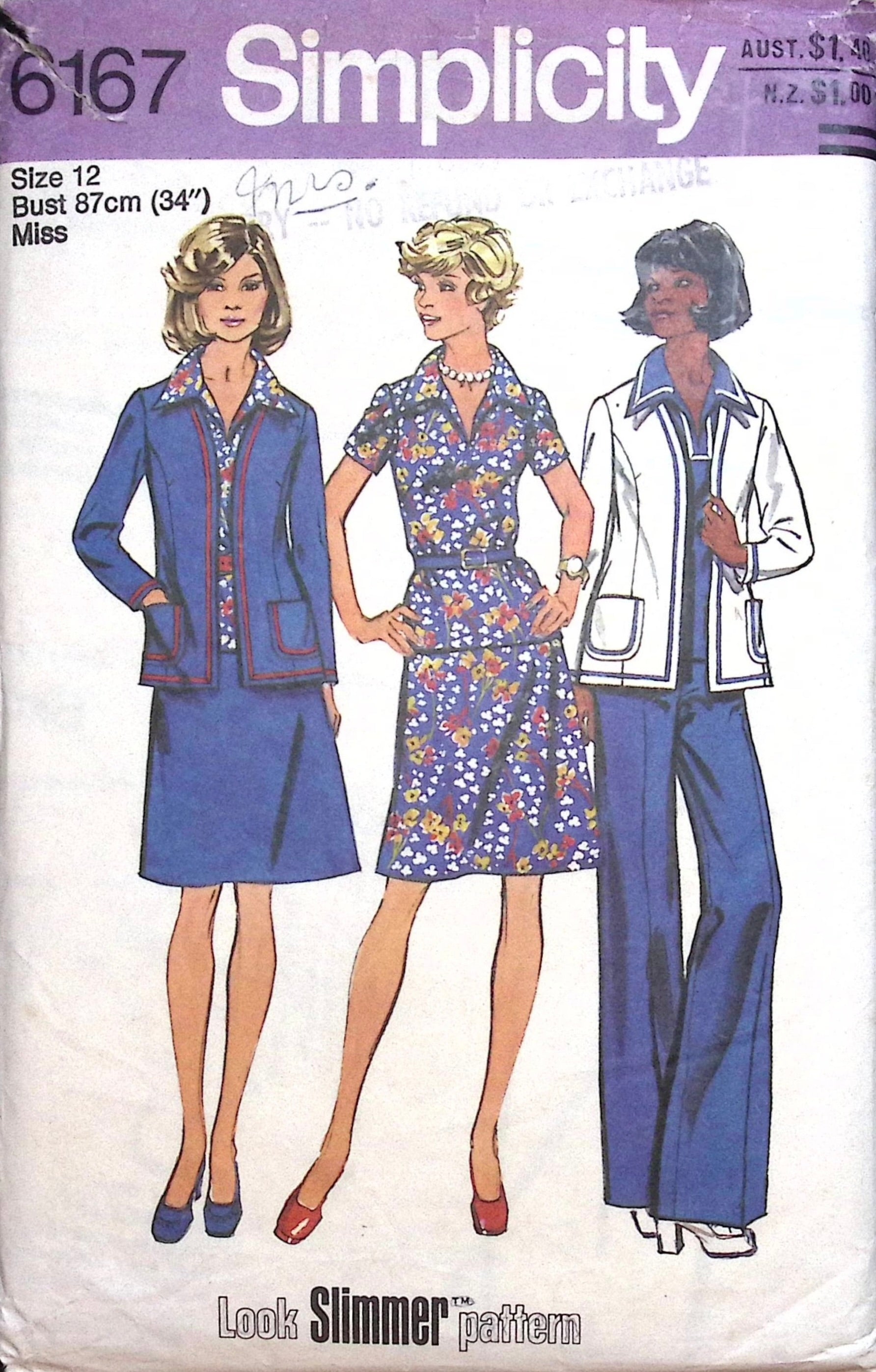 Vintage Sewing Pattern: Simplicity 6167 – Vintage Stitch Australia