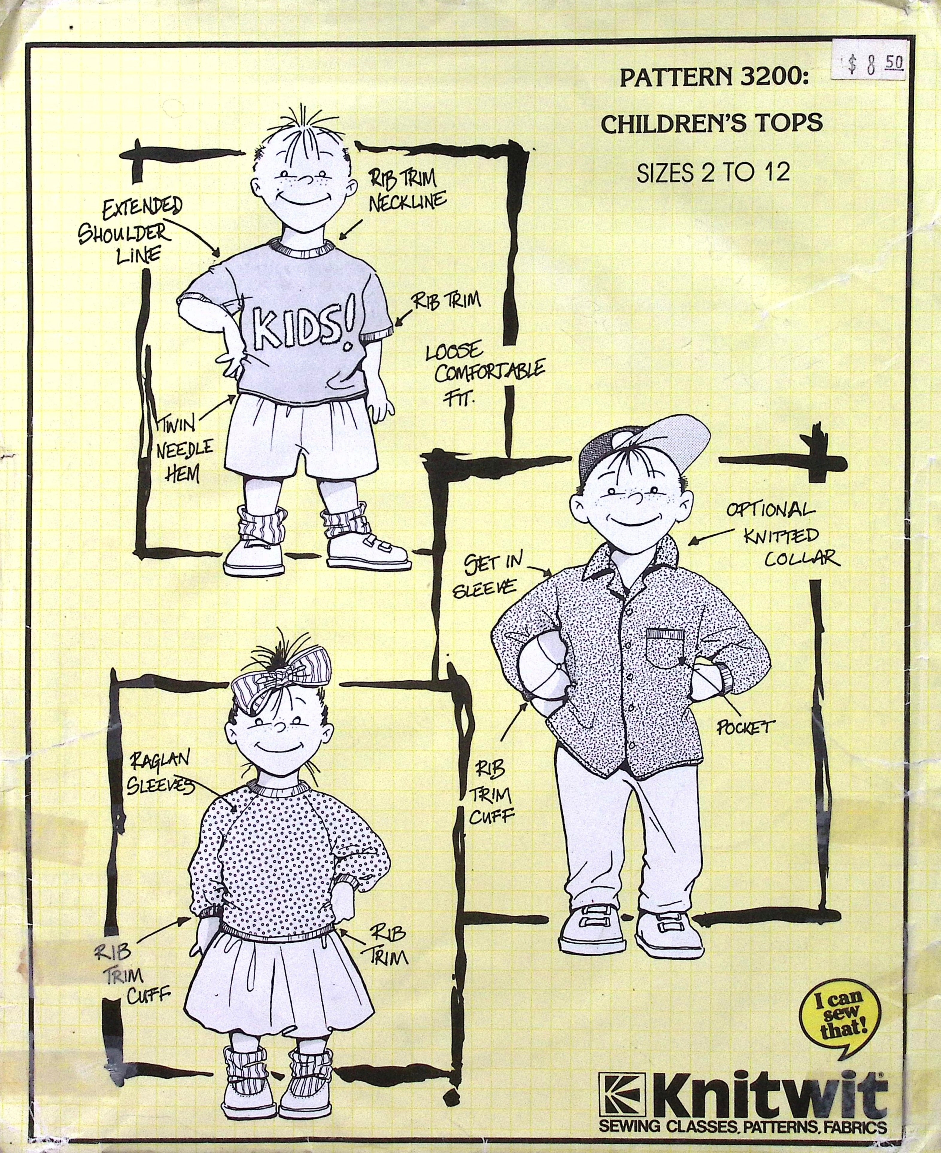 Vintage Sewing Pattern: Knitwit 3200 – Vintage Stitch Australia