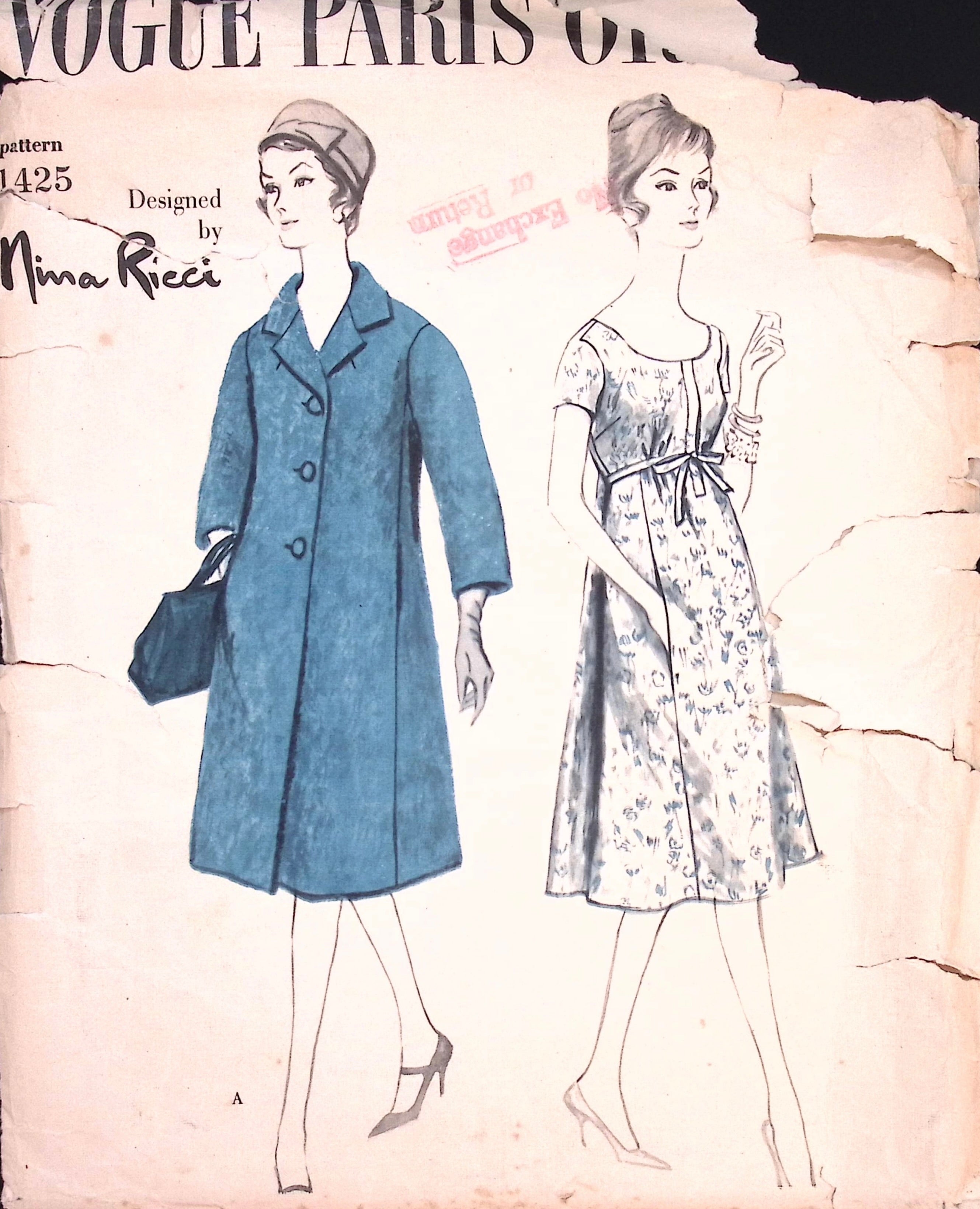 Vintage Sewing Pattern: Vogue 1425 – Vintage Stitch Australia