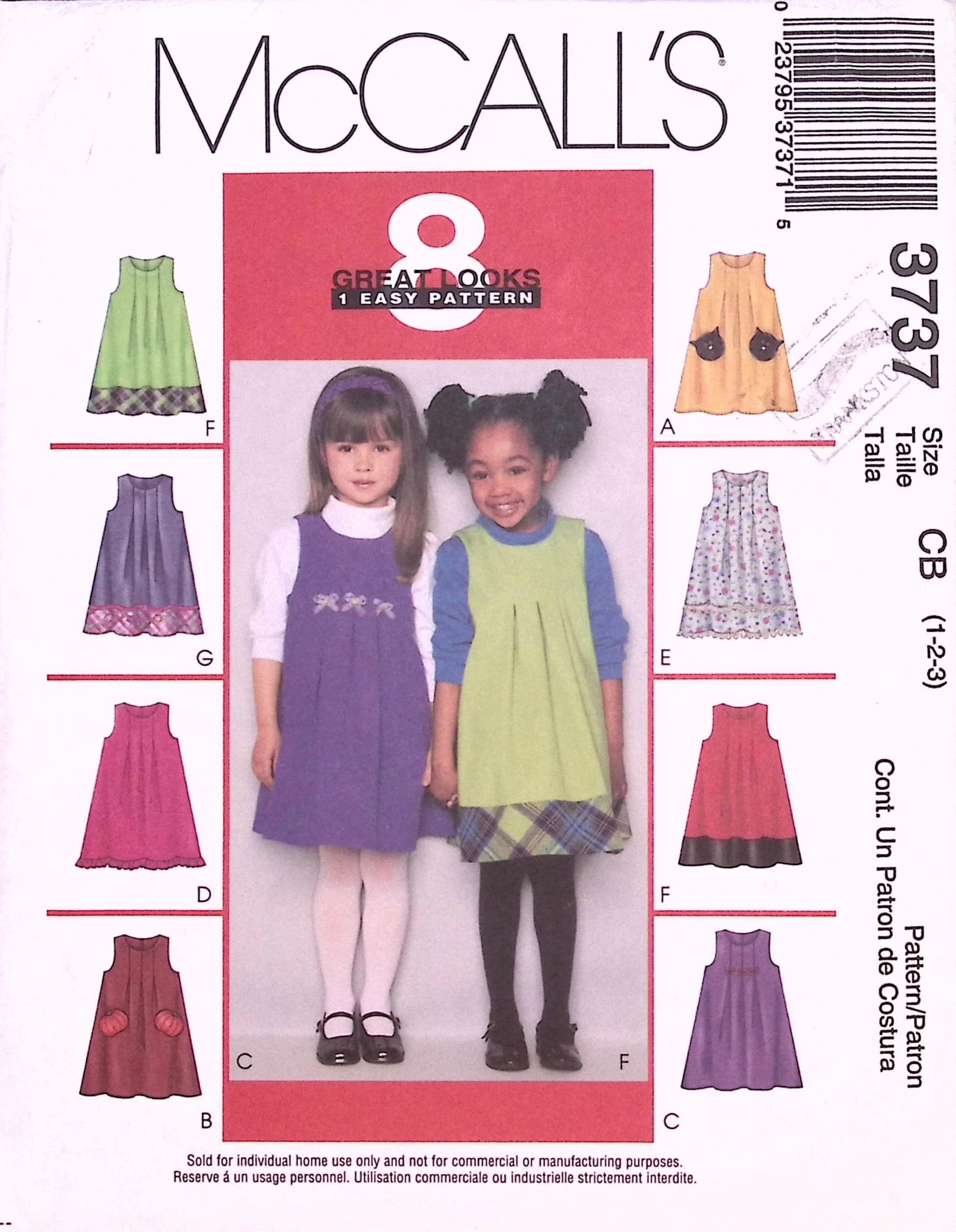 Sewing Pattern: McCalls 3737 – Vintage Stitch Australia