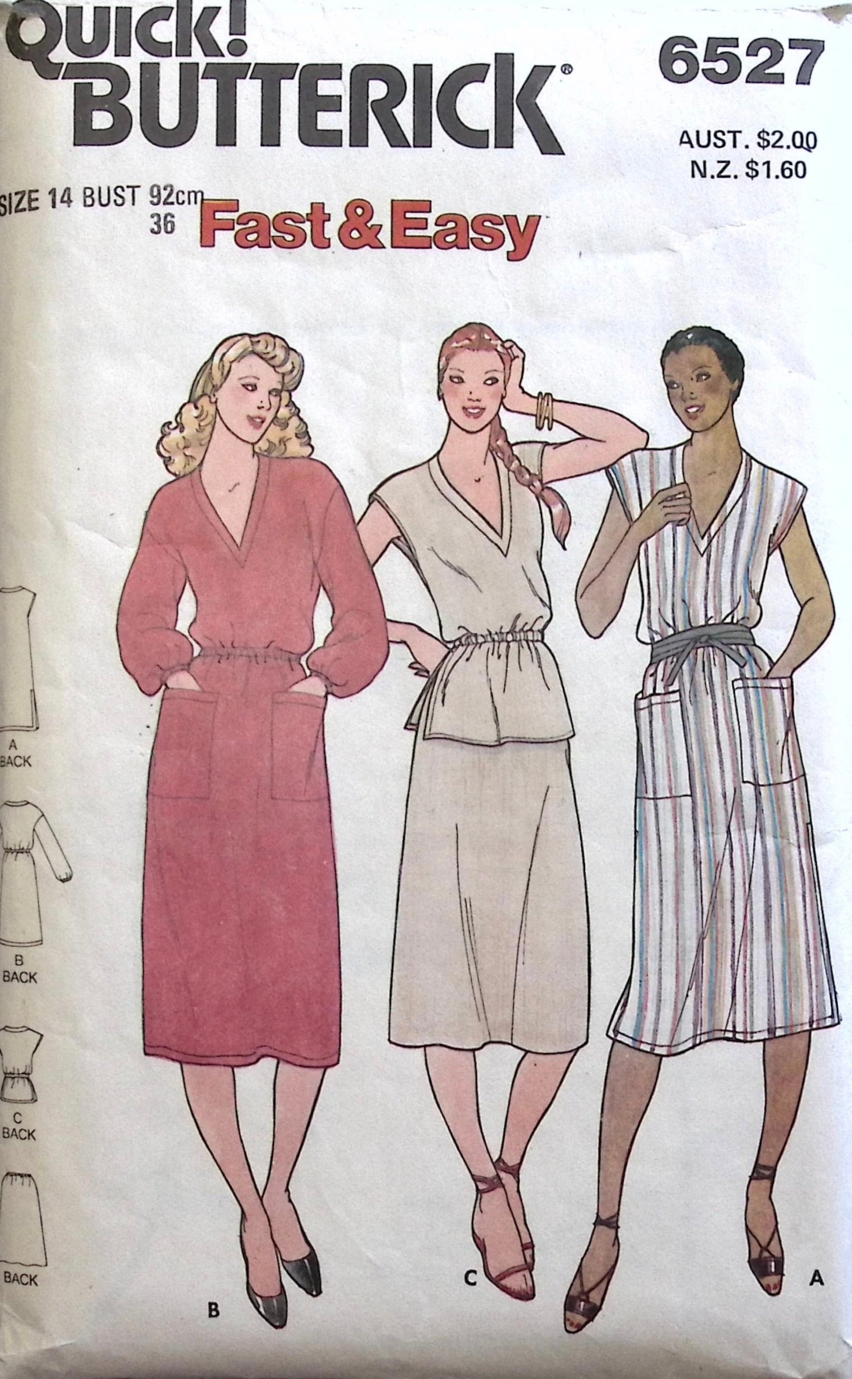Vintage Sewing Pattern: Butterick 6527 – Vintage Stitch Australia