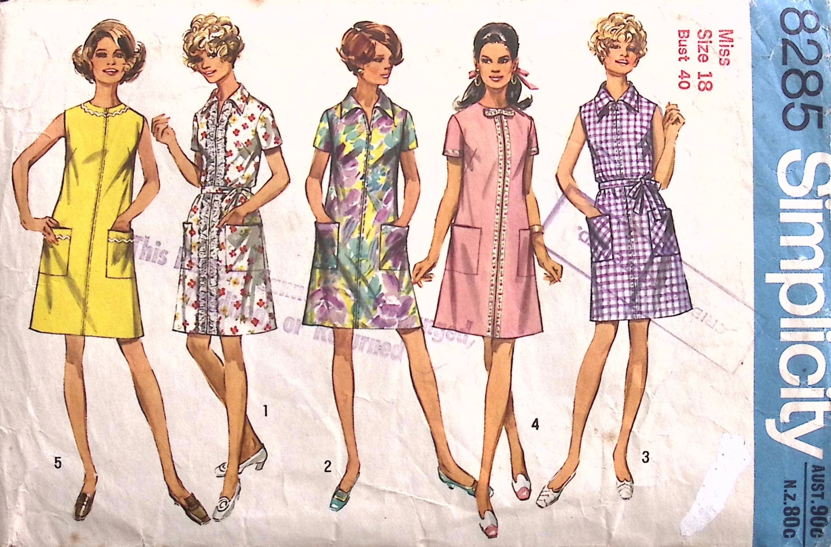 Vintage Sewing Pattern: Simplicity 8285 – Vintage Stitch Australia