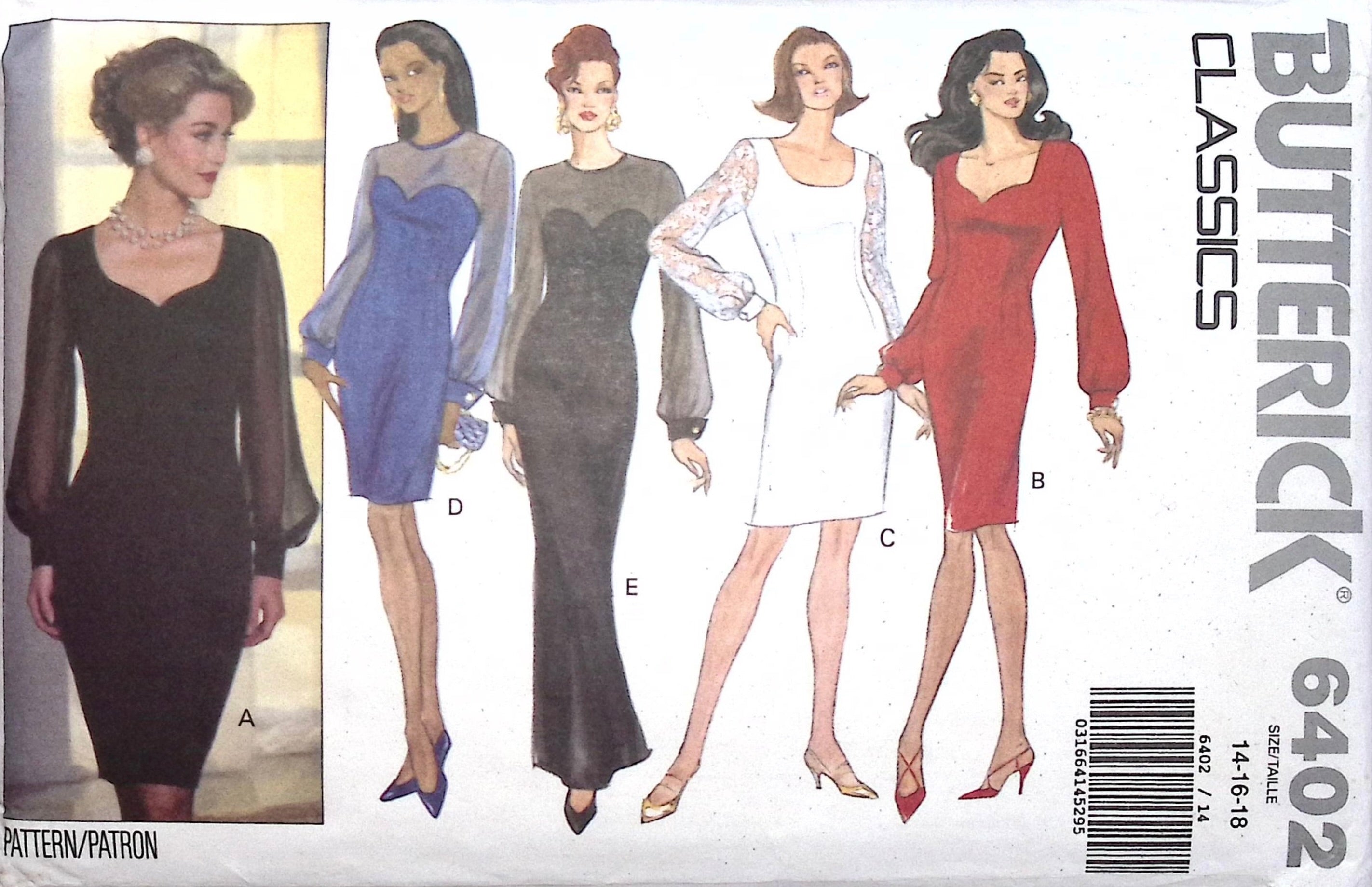 Uncut Vintage Sewing Pattern: Butterick 6402 – Vintage Stitch Australia