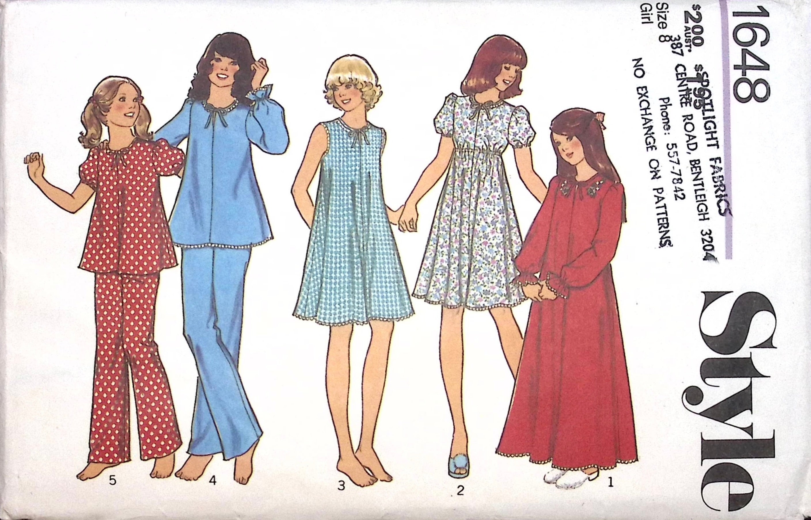 Vintage Sewing Pattern: Style 1648 – Vintage Stitch Australia