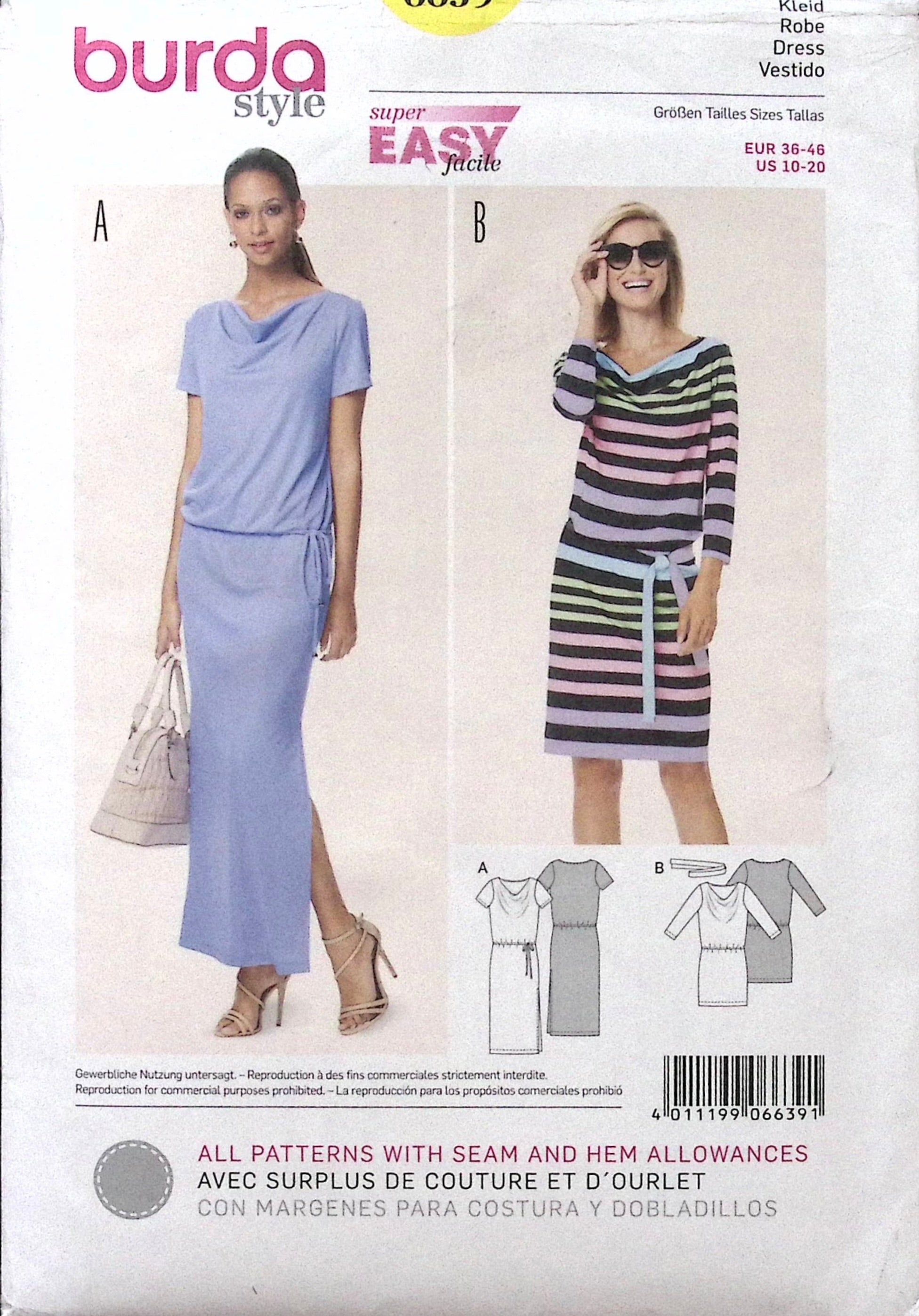 Sewing Pattern: Burda 6639 – Vintage Stitch Australia