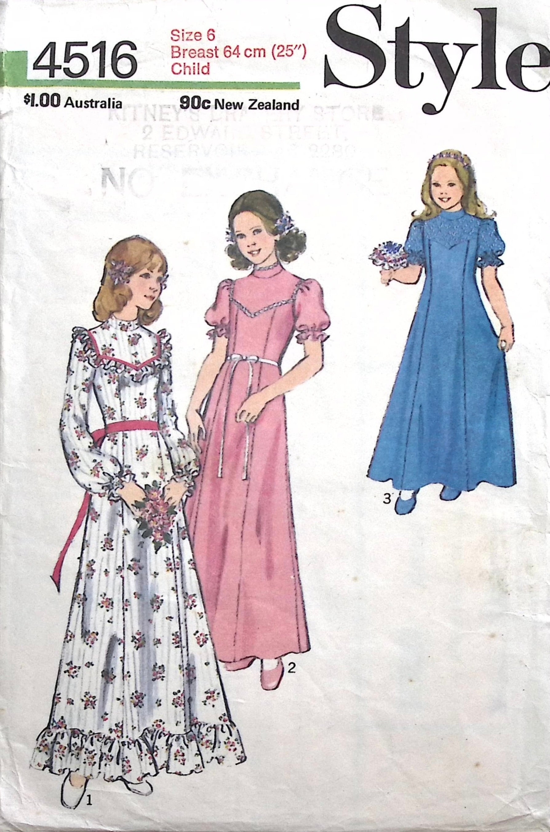 Vintage Sewing Pattern: Style 4516 – Vintage Stitch Australia