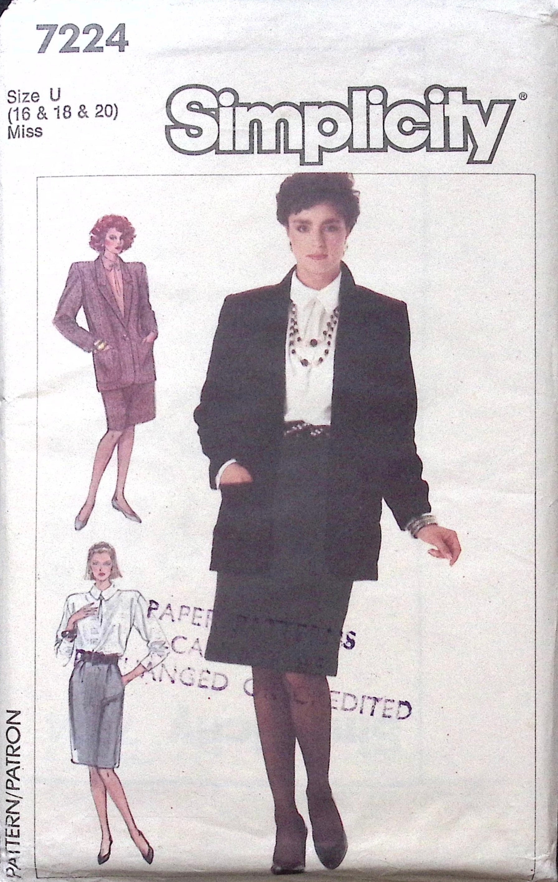 Vintage Sewing Pattern: Simplicity 7224 – Vintage Stitch Australia