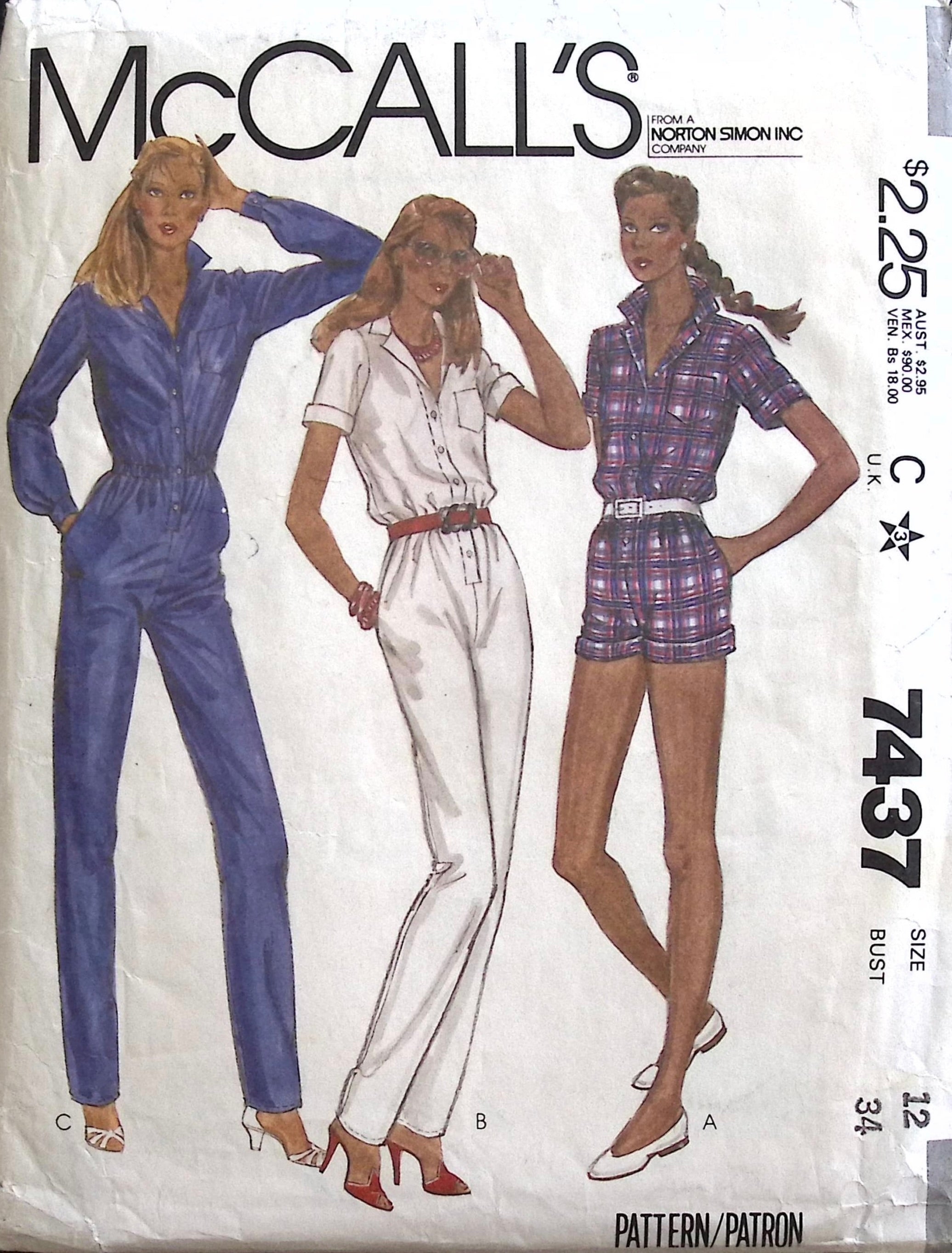 Vintage Sewing Pattern: McCalls 7437 – Vintage Stitch Australia