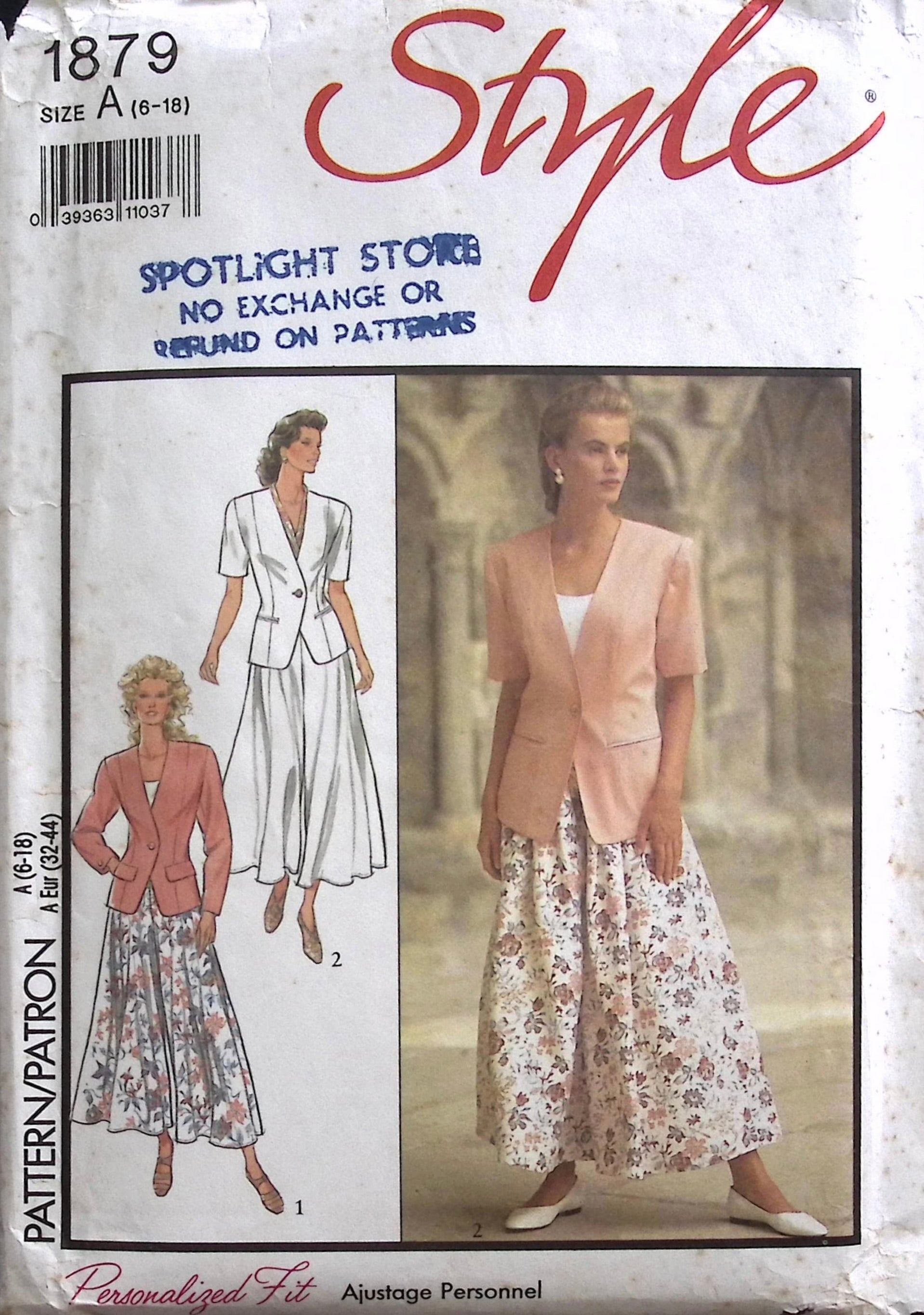 Vintage Sewing Pattern: Style 1879 – Vintage Stitch Australia