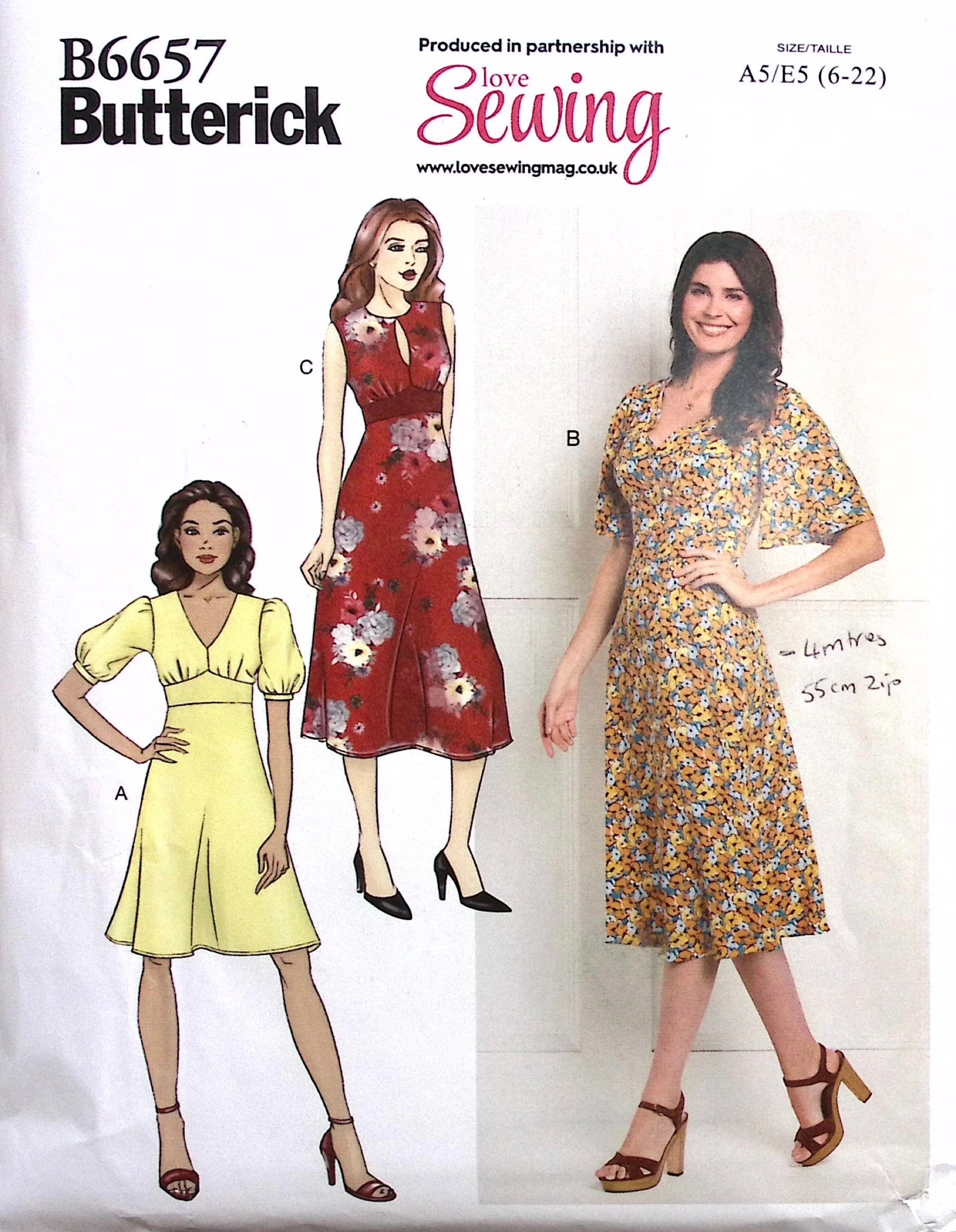 Sewing Pattern: Butterick B6657 – Vintage Stitch Australia