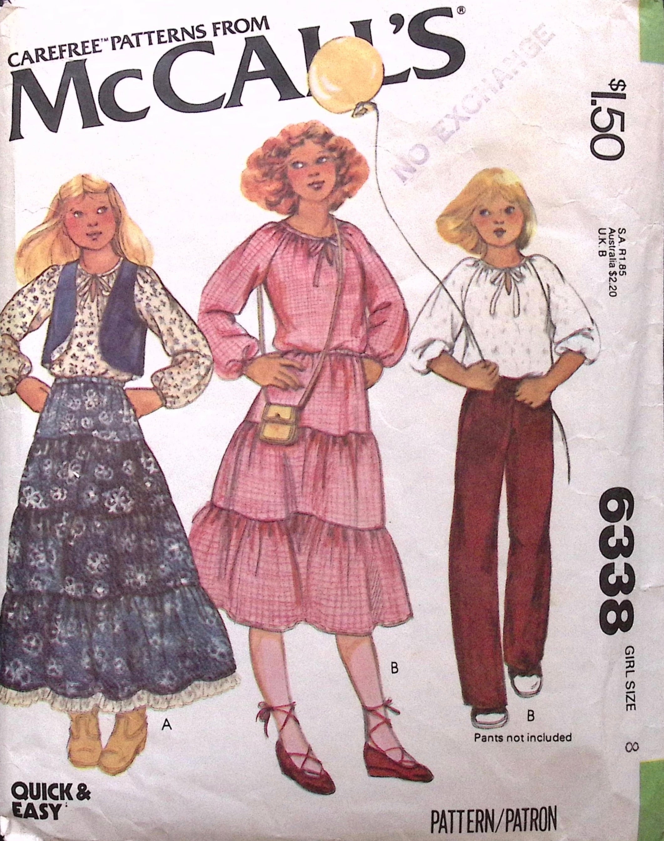 Vintage Sewing Pattern: McCalls 6338 – Vintage Stitch Australia