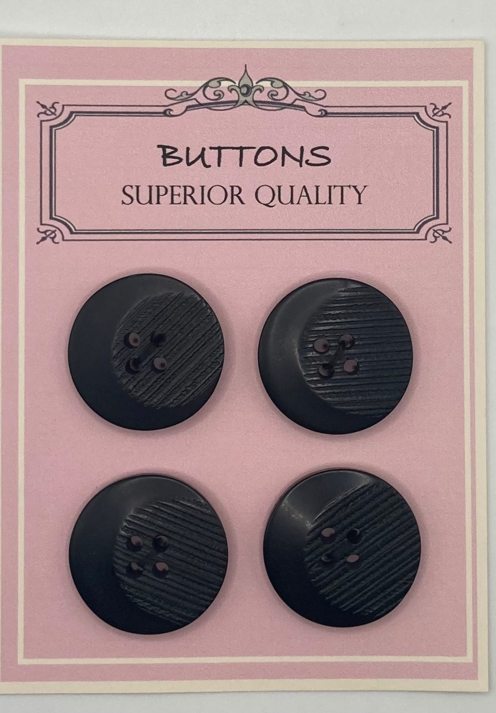Large Black Vintage Style Buttons – Vintage Stitch Australia