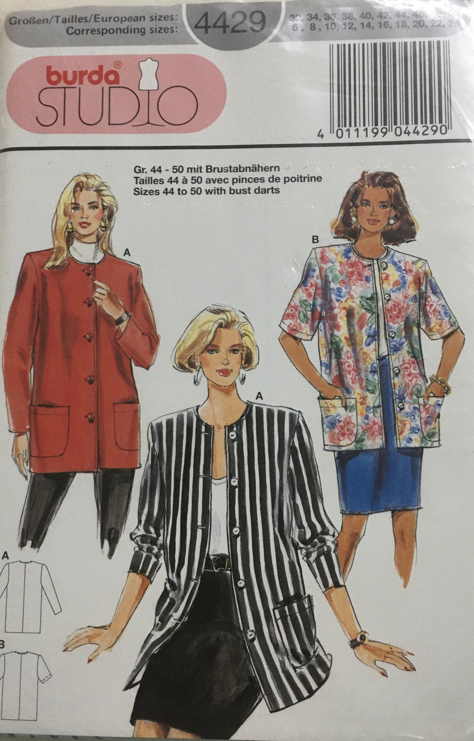 1992 Vintage Sewing Pattern: Burda 4429 – Vintage Stitch Australia