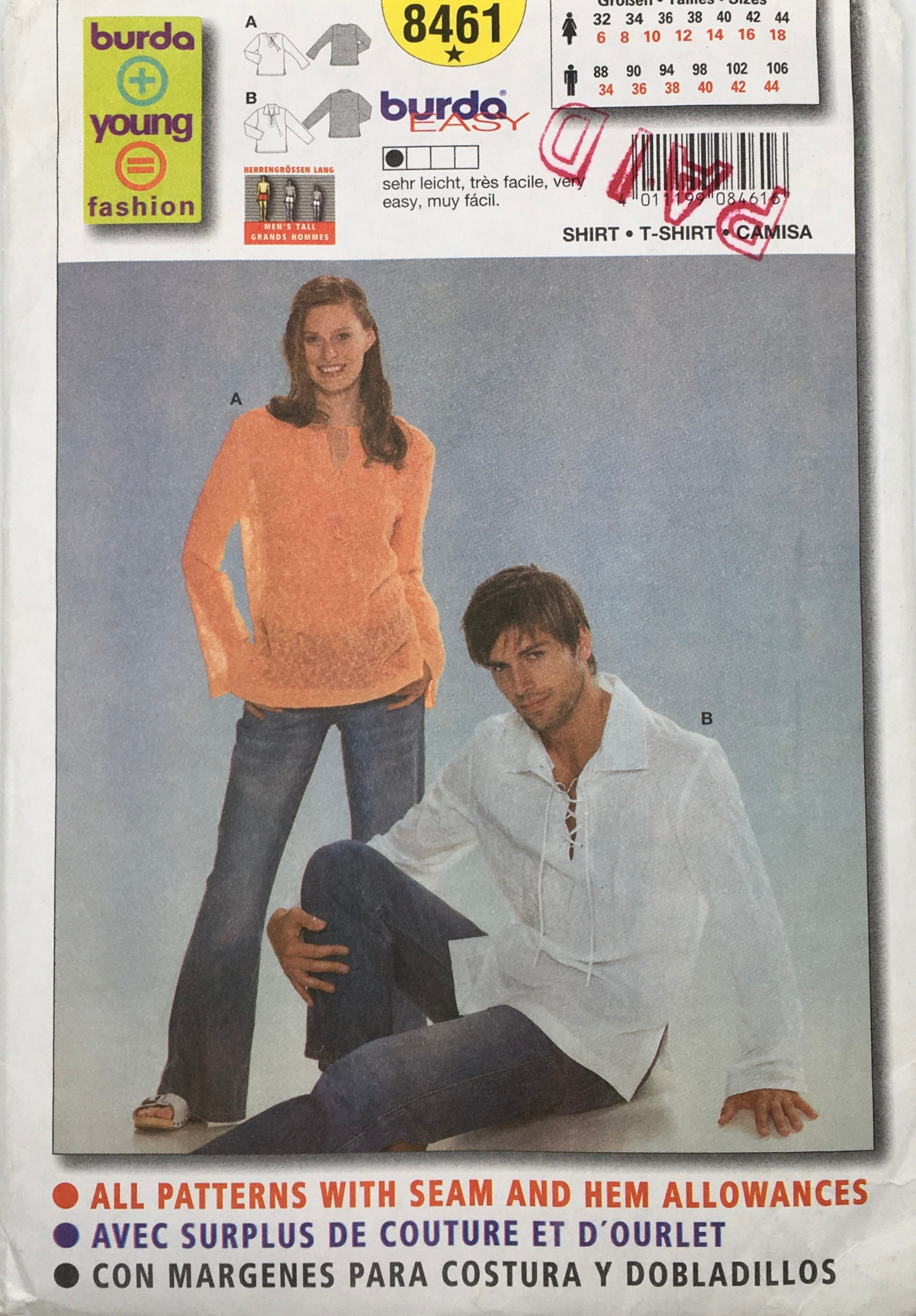2003 Sewing Pattern: Burda 8461 – Vintage Stitch Australia