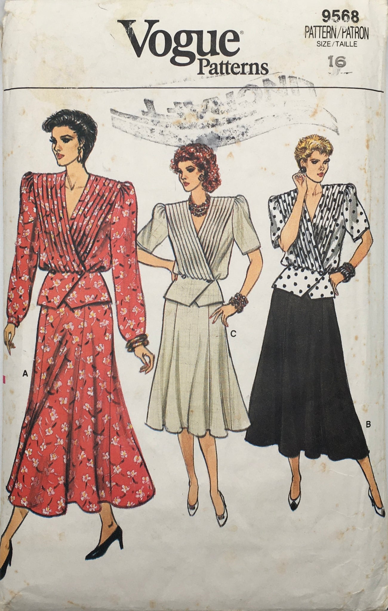 1980's Vintage Sewing Pattern: Vogue 9568 – Vintage Stitch Australia