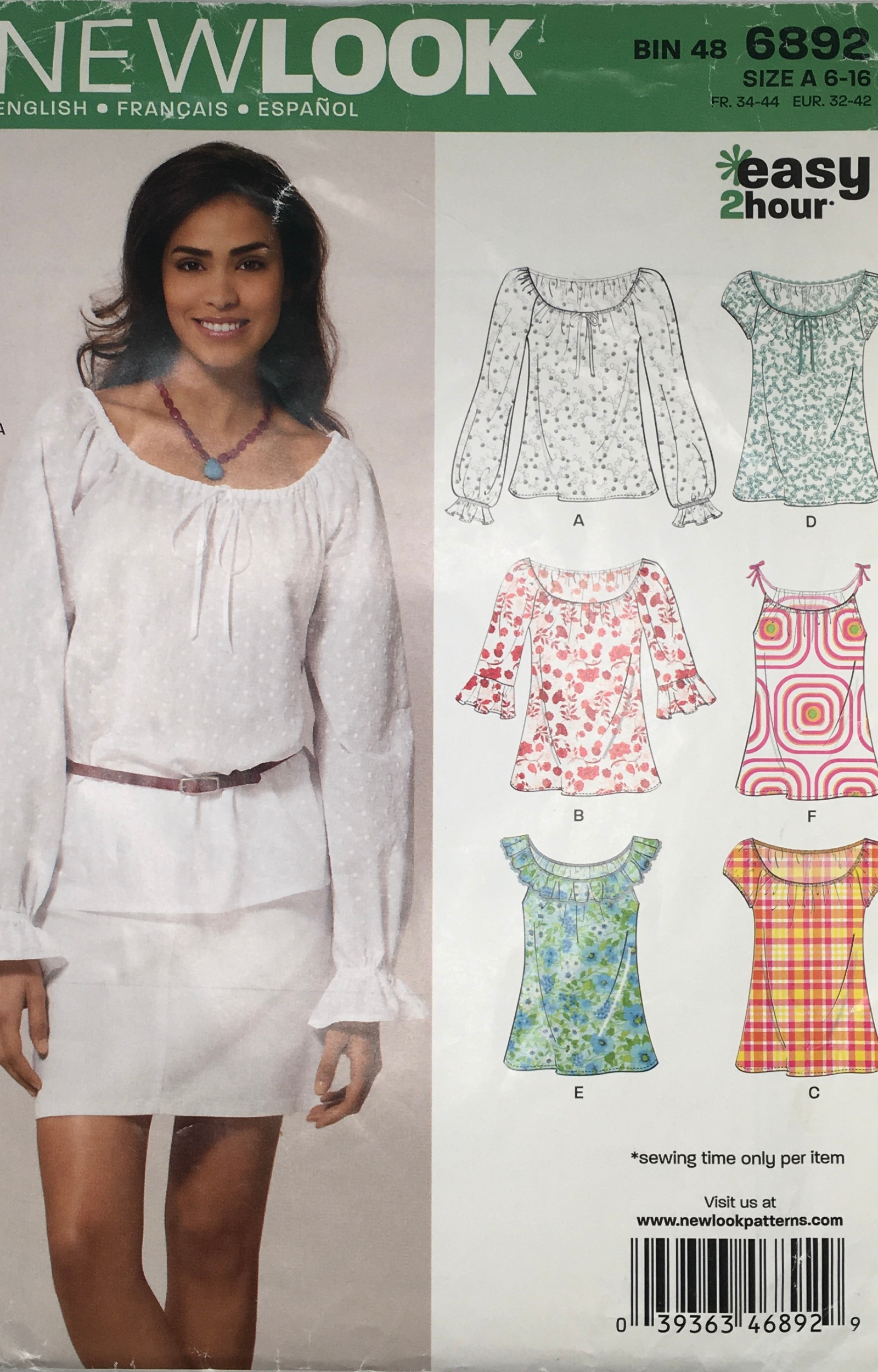 2000’s Sewing Pattern: New Look 6892 – Vintage Stitch Australia