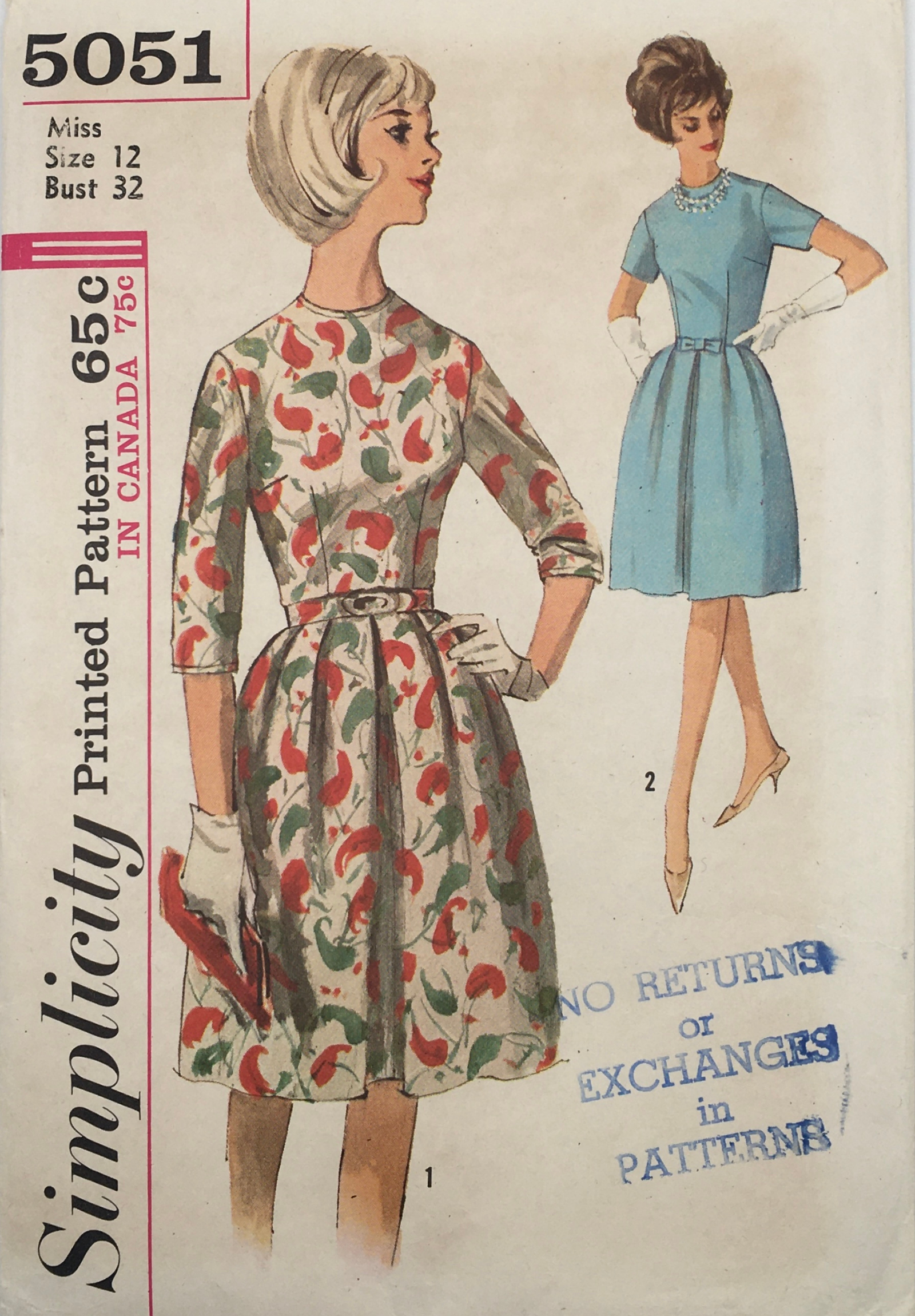 1960’s Vintage Sewing Pattern: Simplicity 5051 – Vintage Stitch Australia