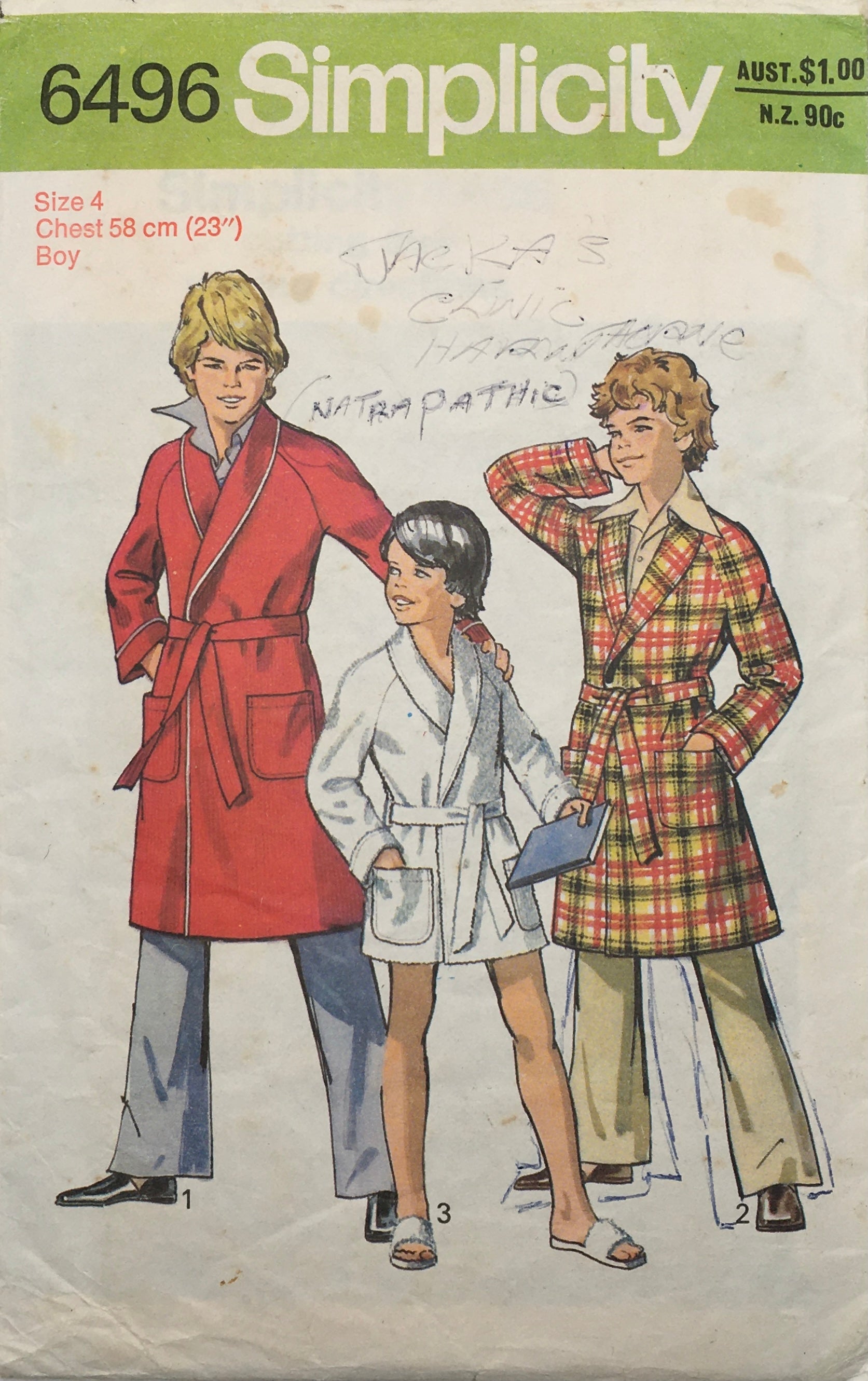 1974 Vintage Sewing Pattern: Simplicity 6496 – Vintage Stitch Australia