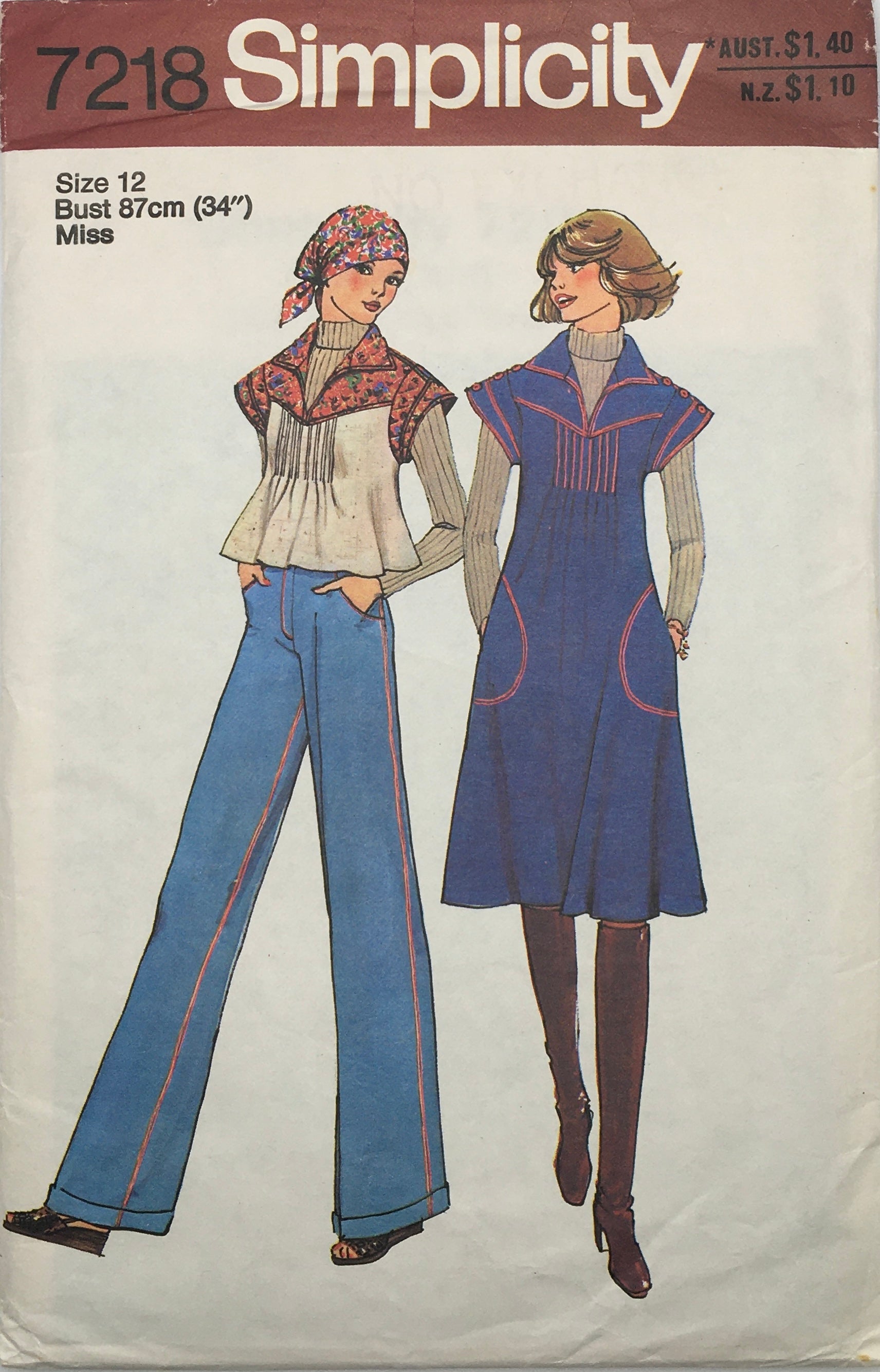 1975 Vintage Sewing Pattern: Simplicity 7218 – Vintage Stitch Australia