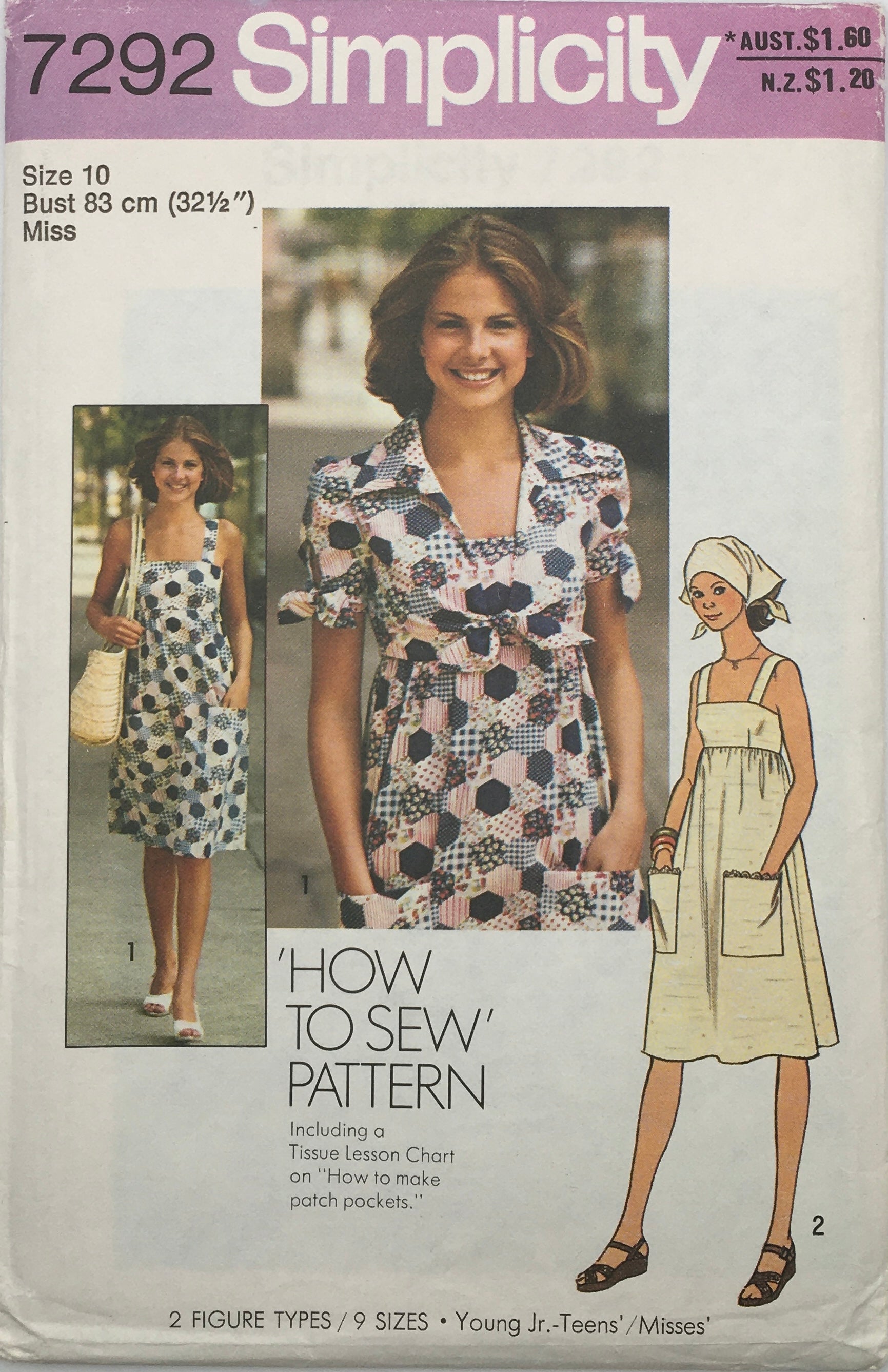 1976 Vintage Sewing Pattern: Simplicity 7292 – Vintage Stitch Australia