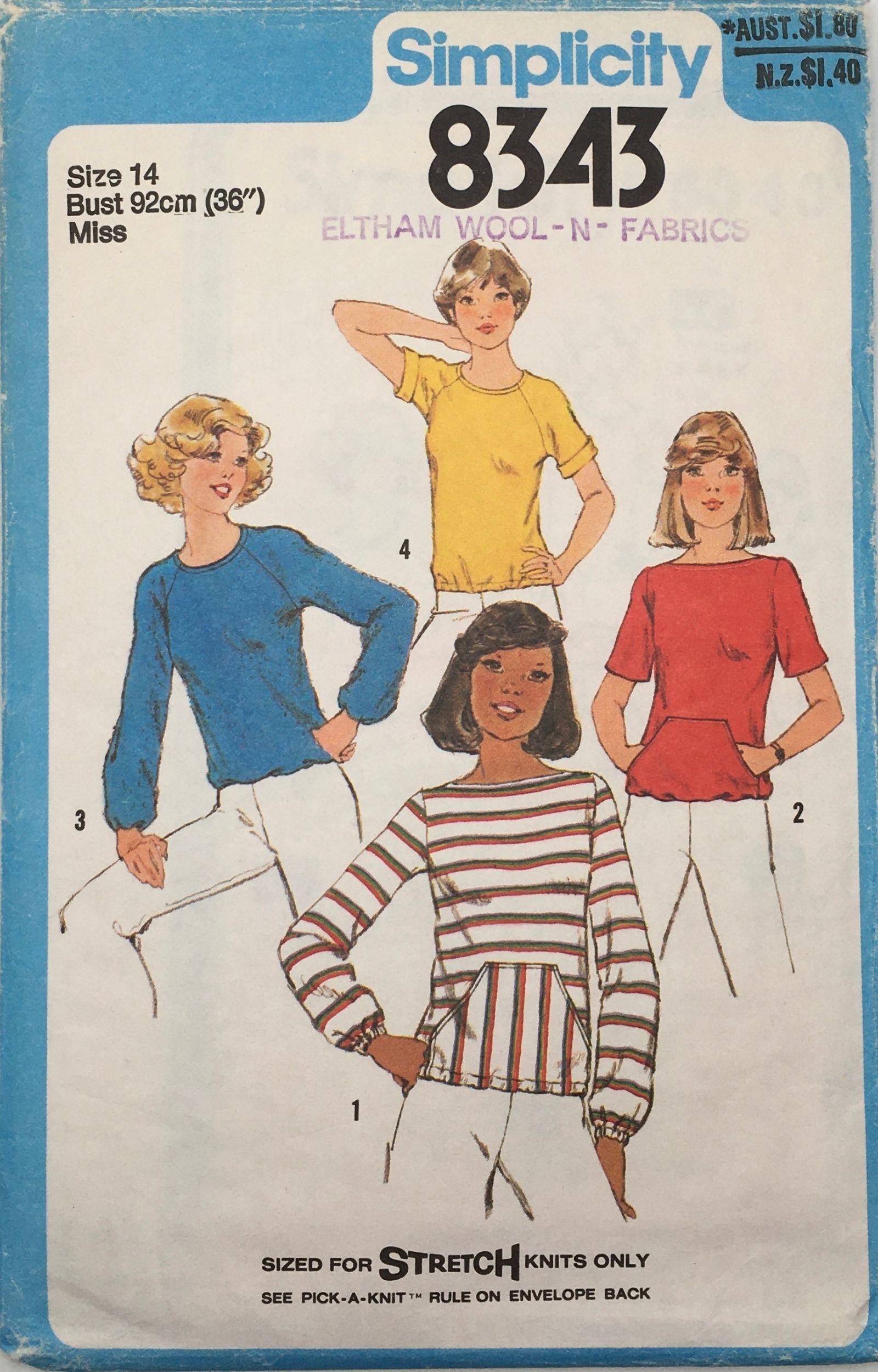 1978 Vintage Sewing Pattern: Simplicity 8343 – Vintage Stitch Australia