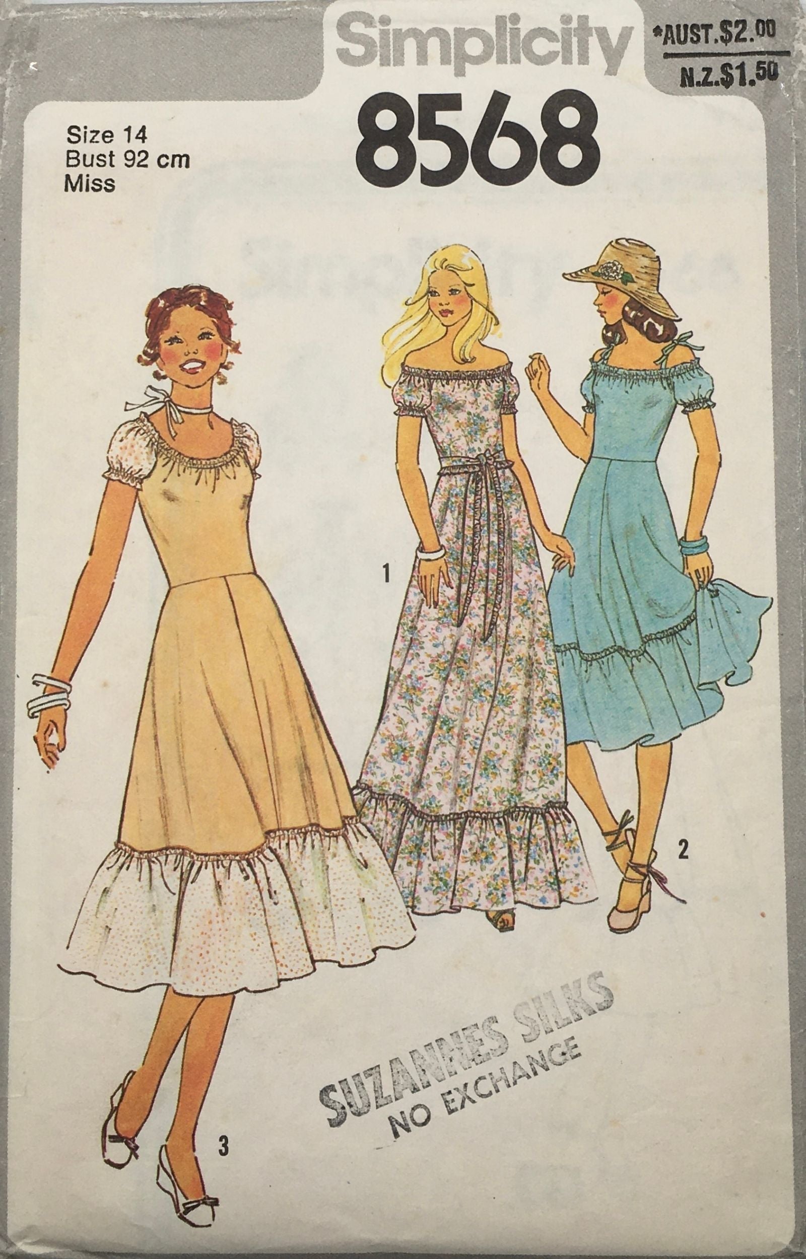 1978 Vintage Sewing Pattern: Simplicity 8568 – Vintage Stitch Australia