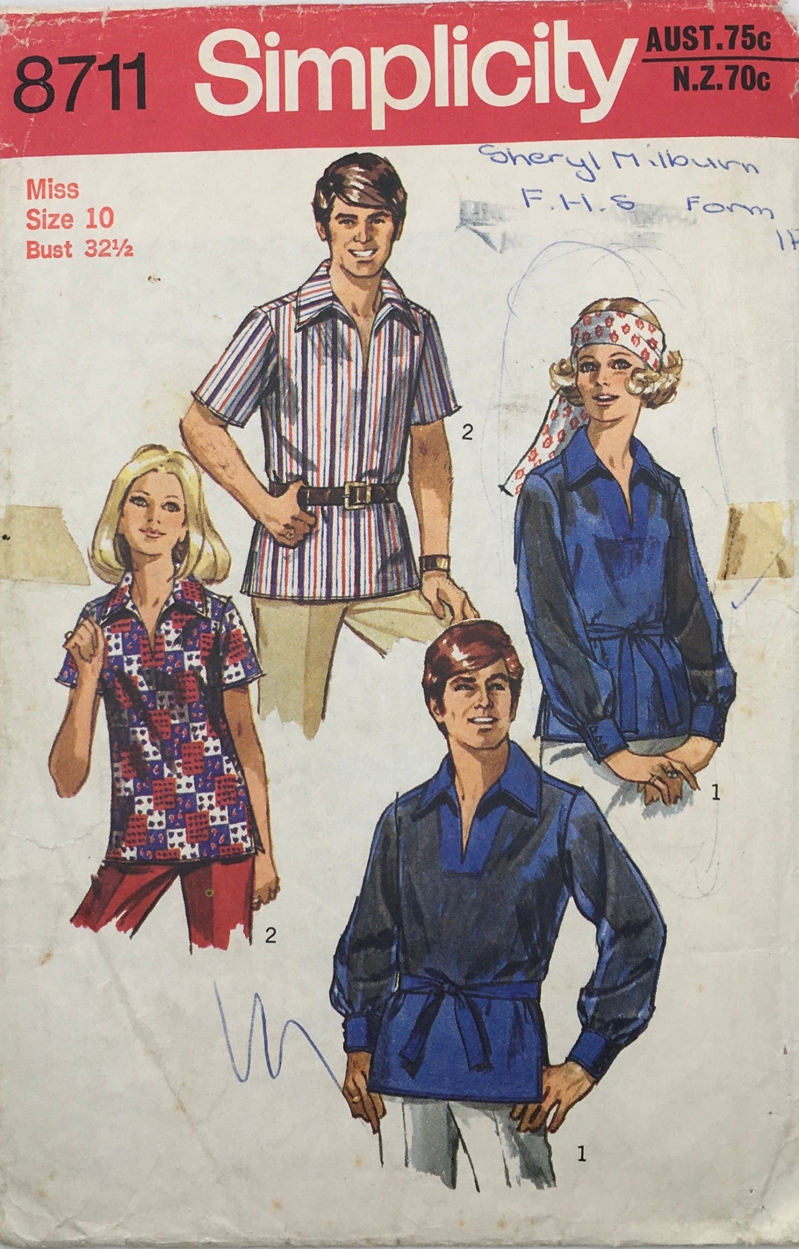 1970 Vintage Sewing Pattern: Simplicity 8711 – Vintage Stitch Australia