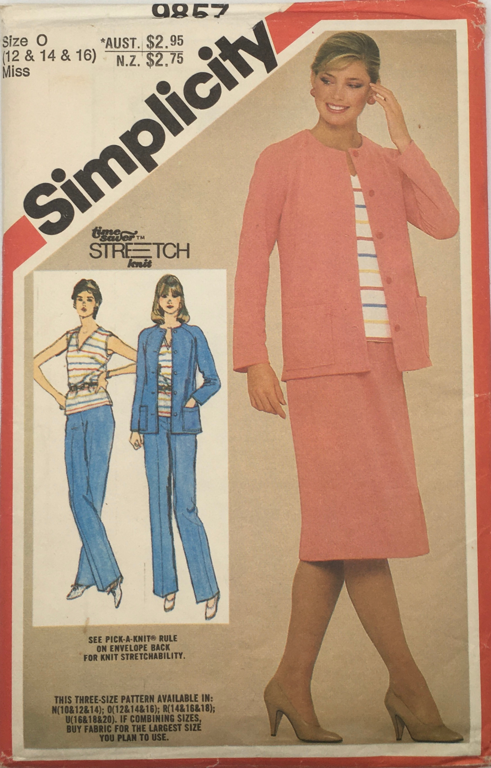 1981 Vintage Sewing Pattern: Simplicity 9857 – Vintage Stitch Australia