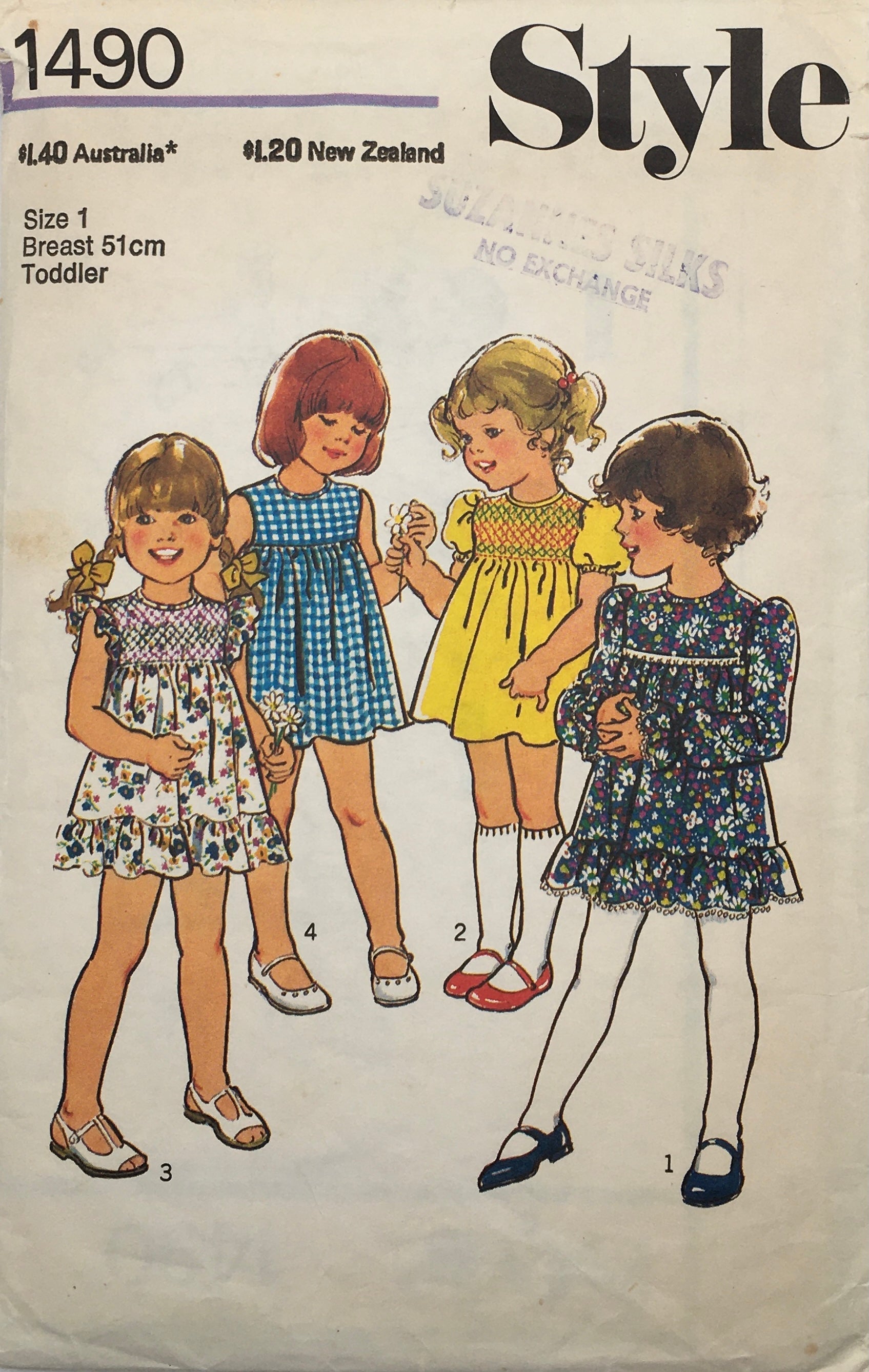 1978 Vintage Sewing Pattern: Style 1490 – Vintage Stitch Australia