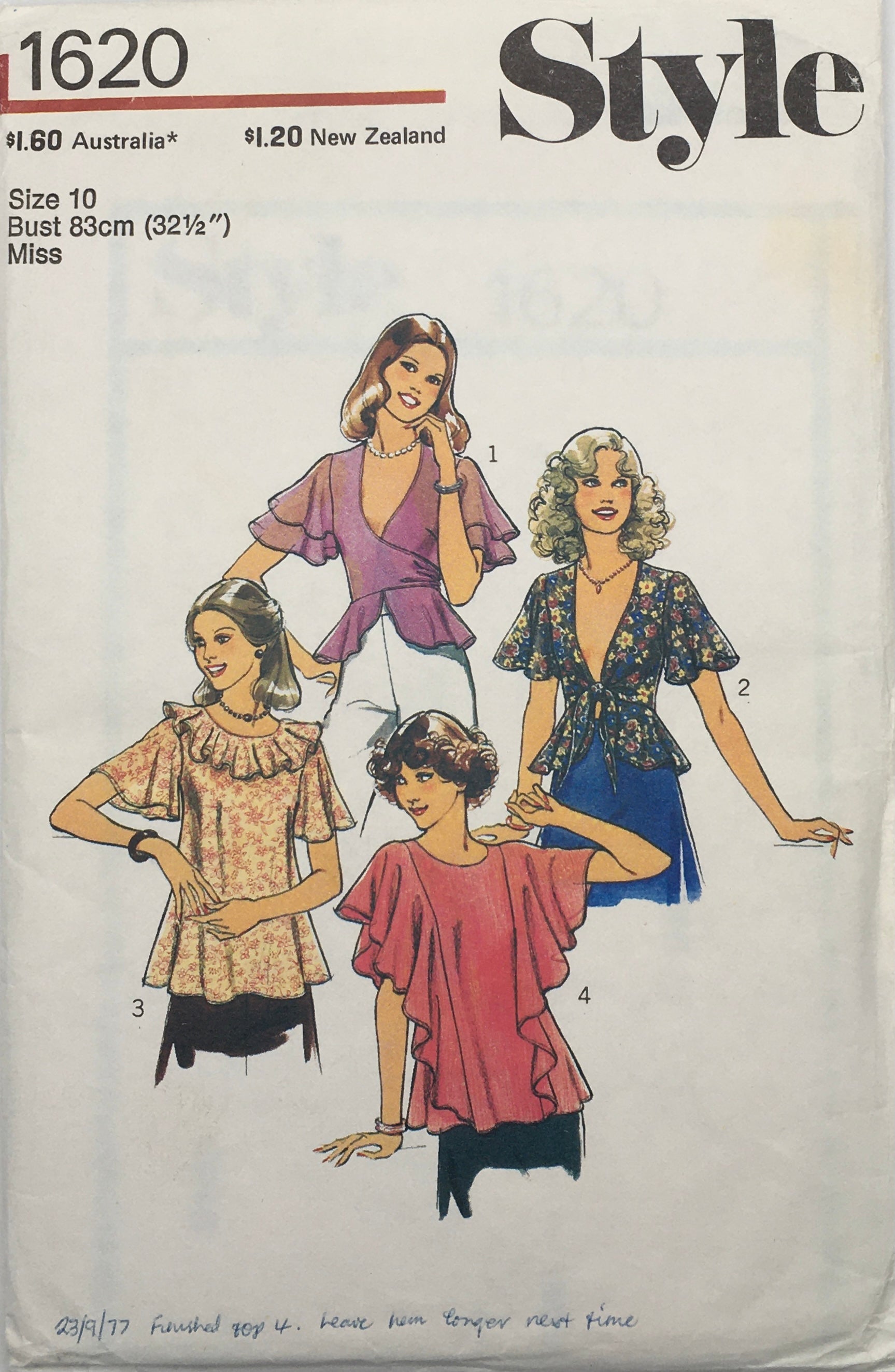 1976 Vintage Sewing Pattern: Style 1620 – Vintage Stitch Australia