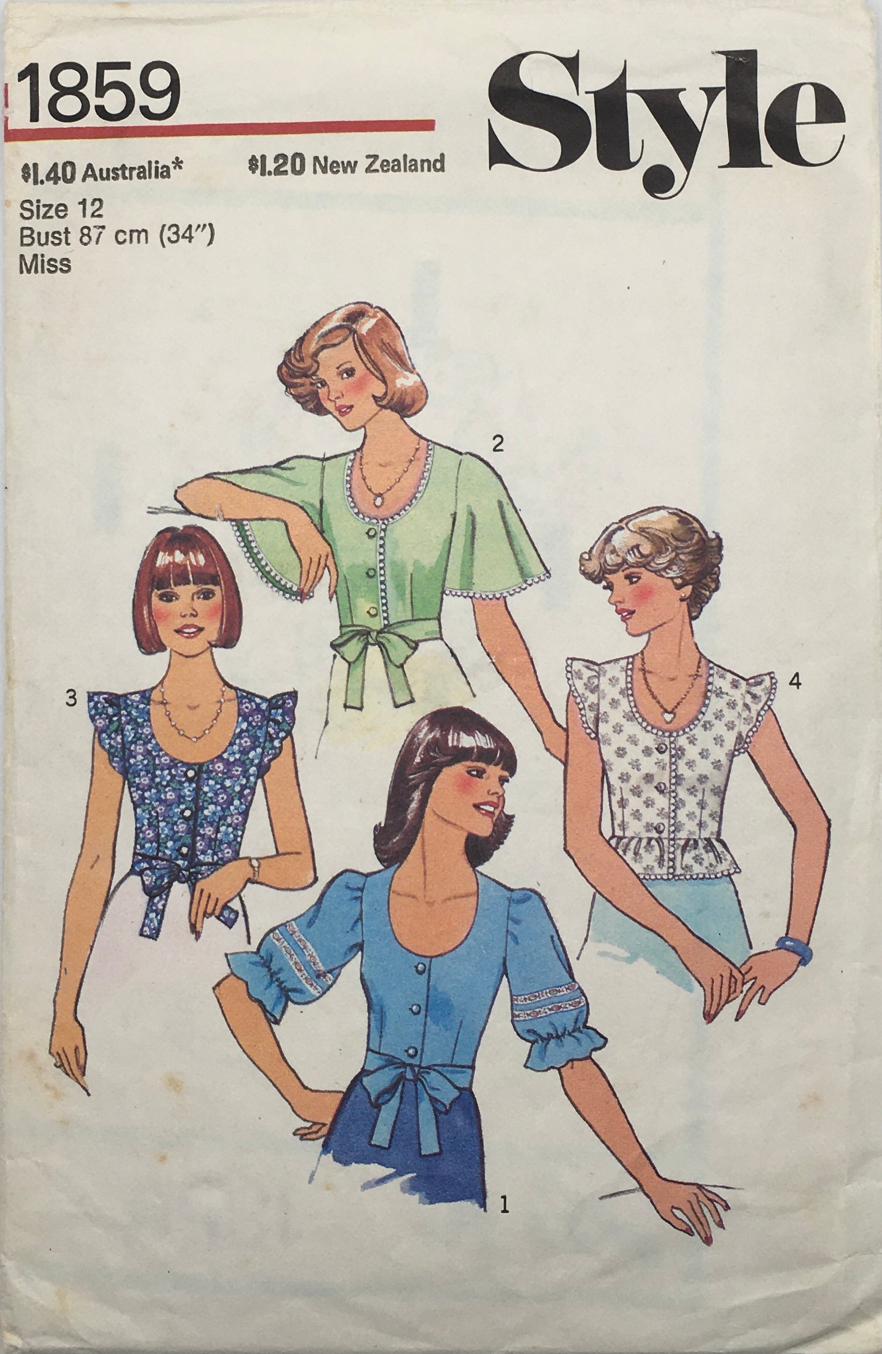 1977 Vintage Sewing Pattern: Style 1859 – Vintage Stitch Australia